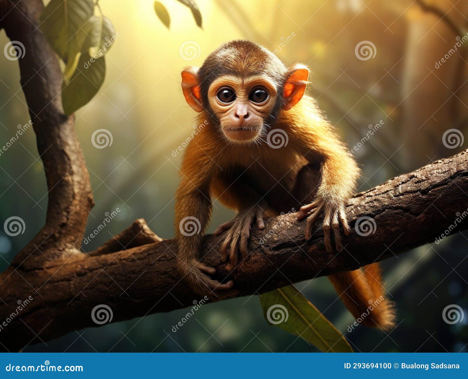 Spider Monkey Logo Line Vector Illustration | CartoonDealer.com #232448156