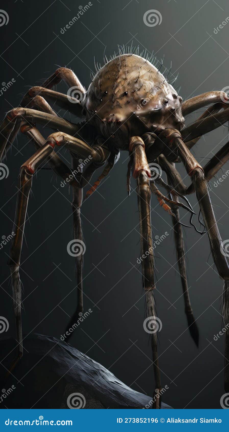 A Spider-monster with Several Pairs of Limbs Covered with Sharp Needles ...