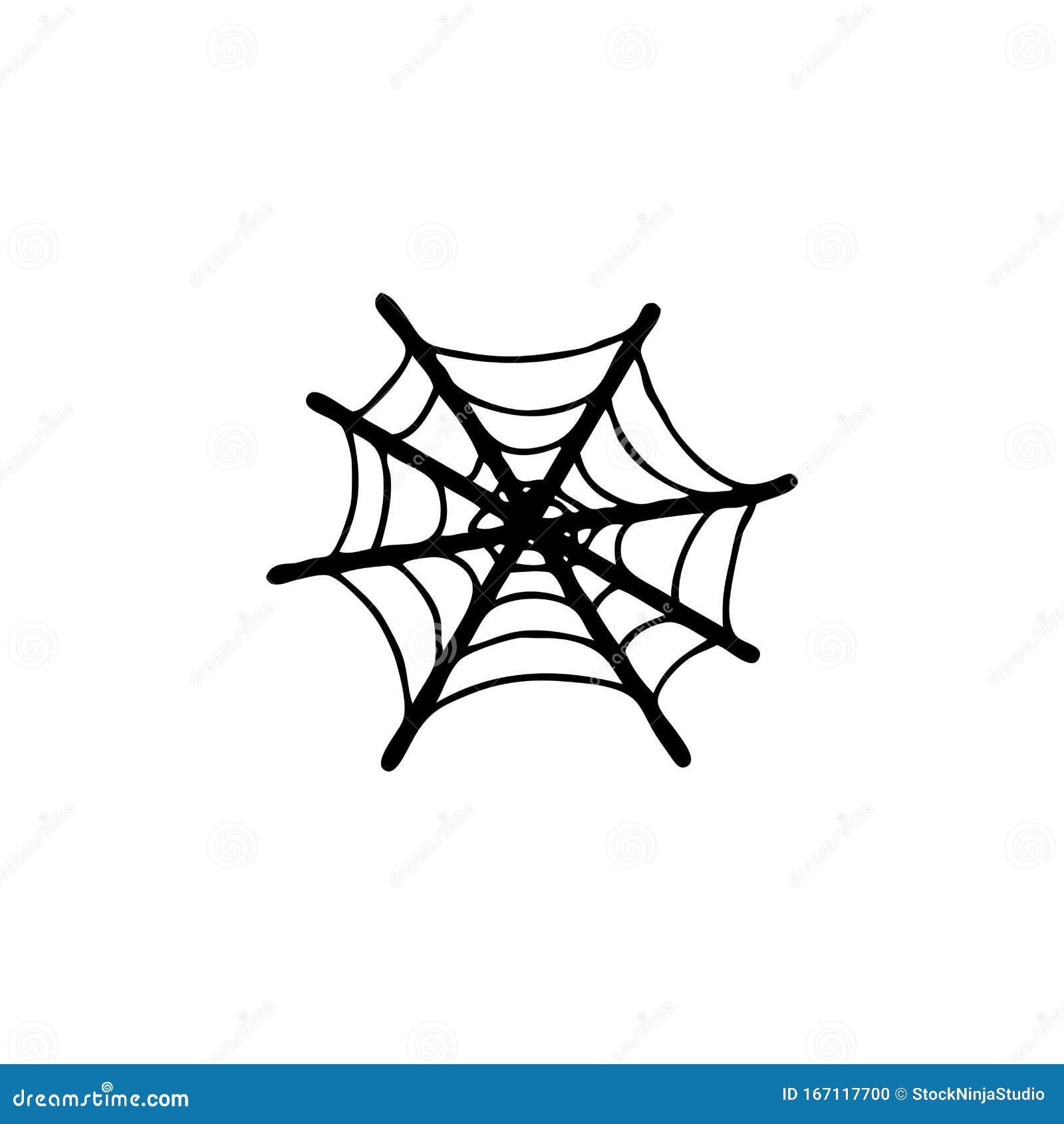 Spider Net Icon in Flat Style Vector for Apps, UI, Websites. Black Icon ...