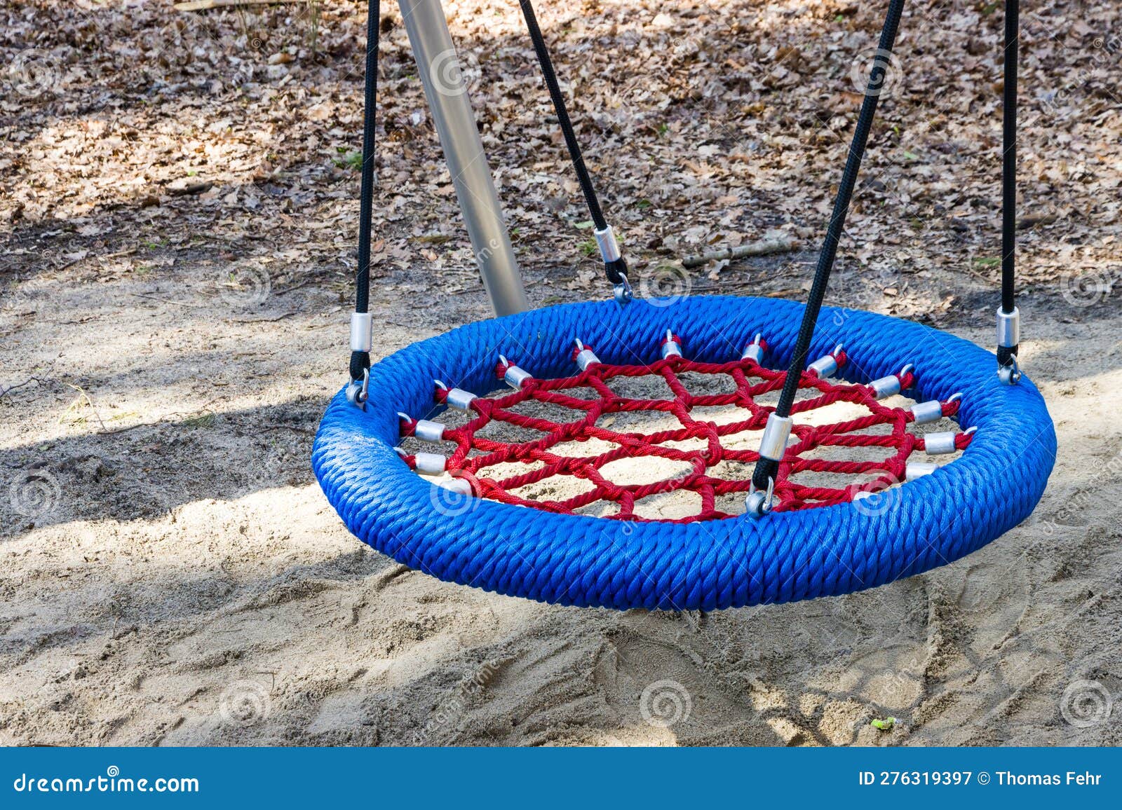 Spider Net at the Playground Stock Image - Image of outside, swing ...