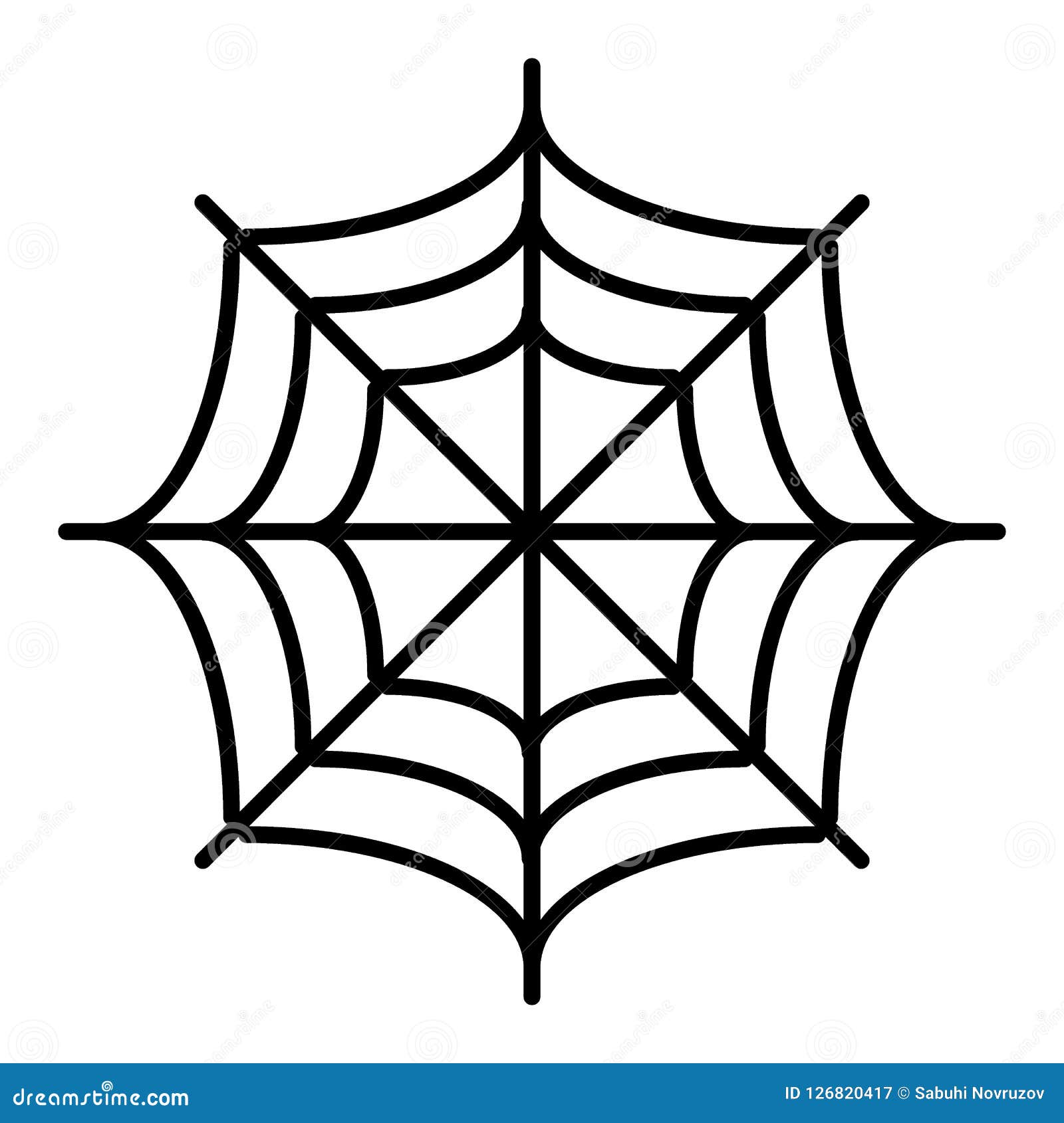 Spider Web Outline