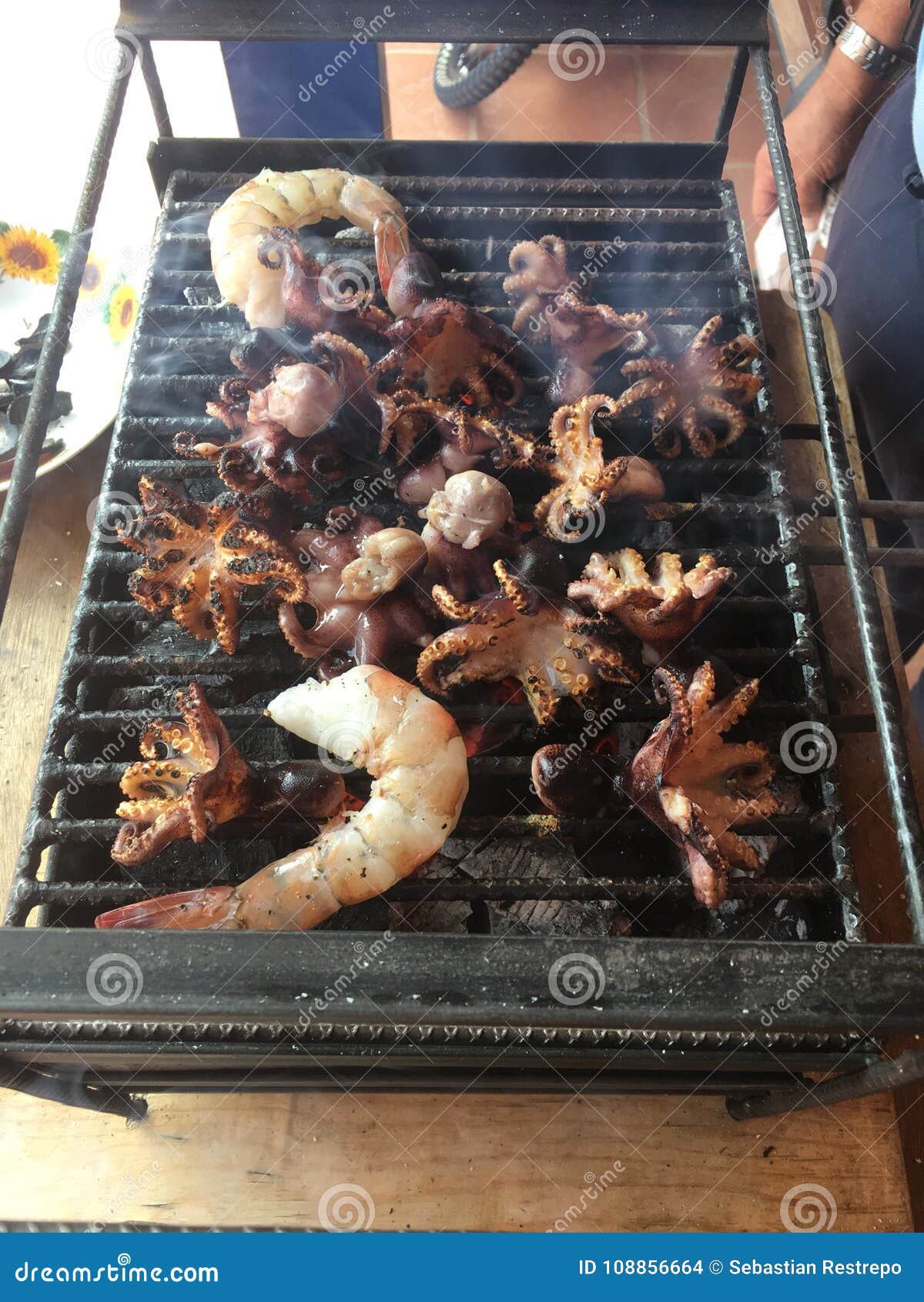 Spider octopus stock photo. Image of coal, spicy, spider - 108856664