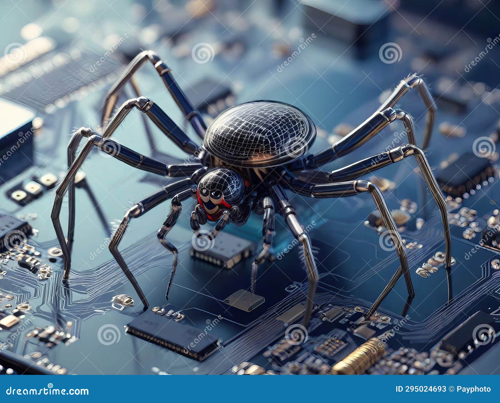 Spider Computer Symbol Vector Illustration | CartoonDealer.com #98874642