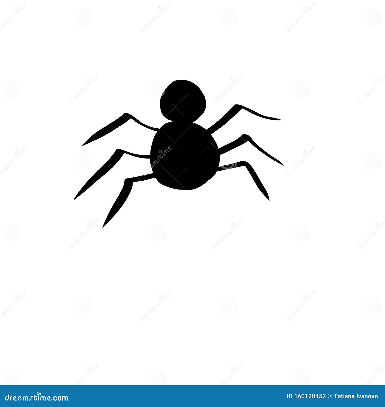 The Redback Spider (Latrodectus Hasselti, Australian Black Widow). Ink ...