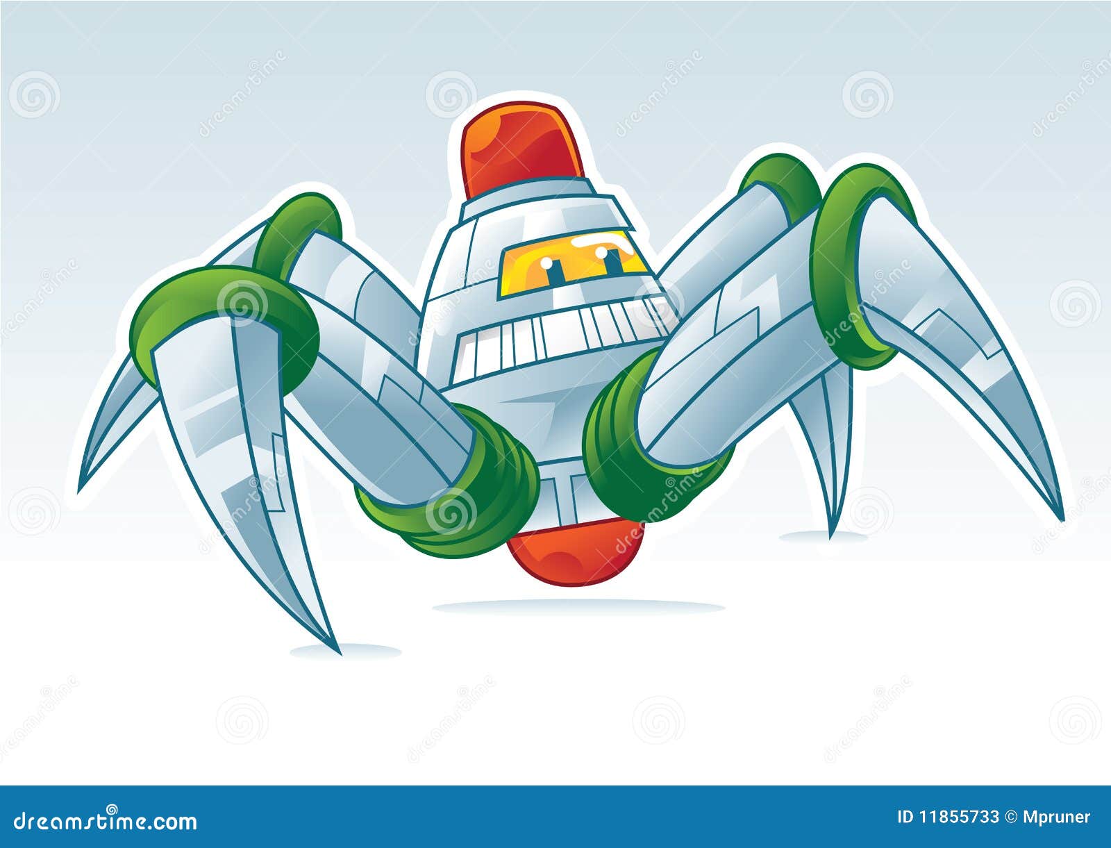 Spider Robot stock illustration. Illustration of animal - 11855733