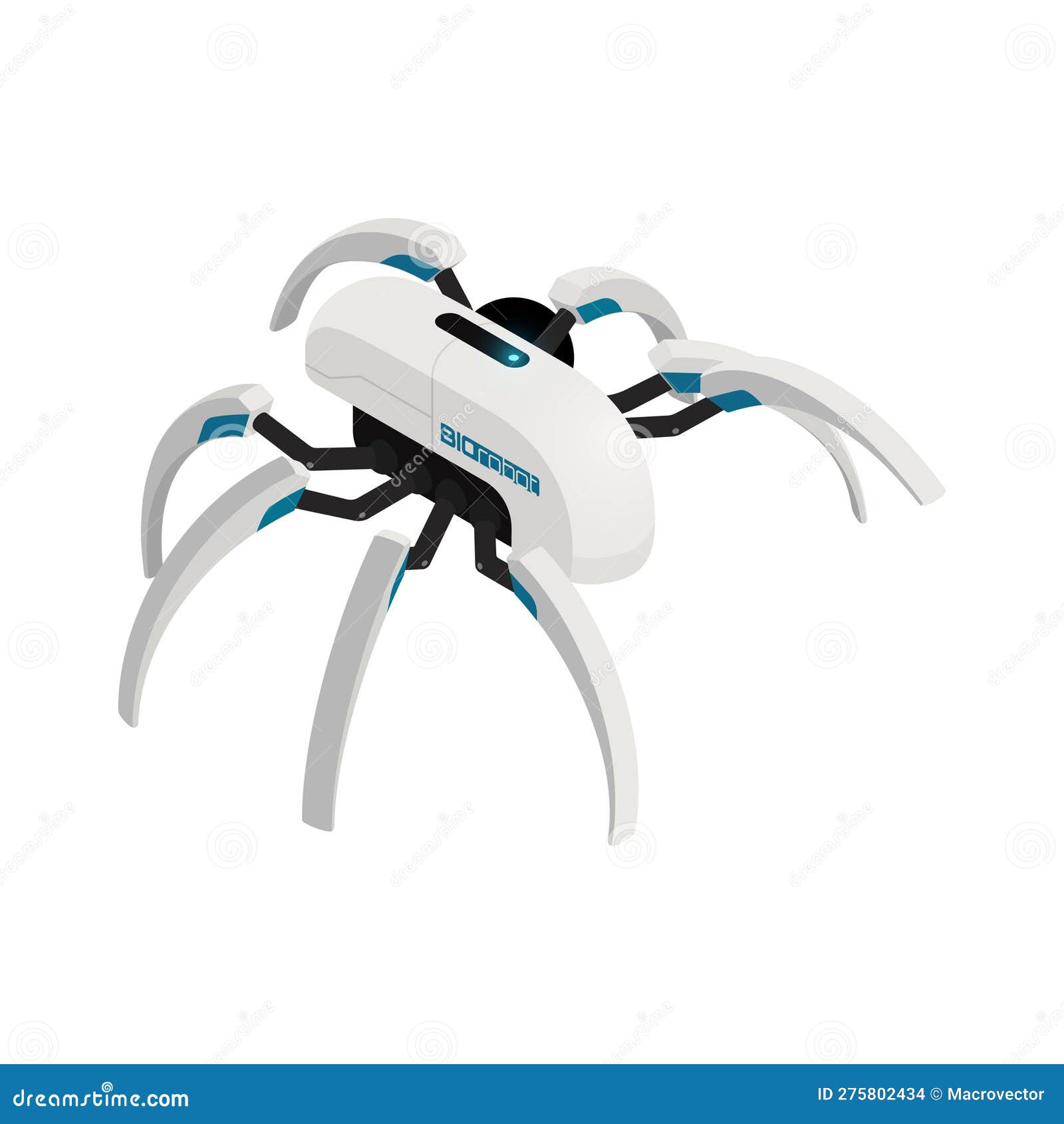 Spider Robot Icon stock vector. Illustration of science - 275802434