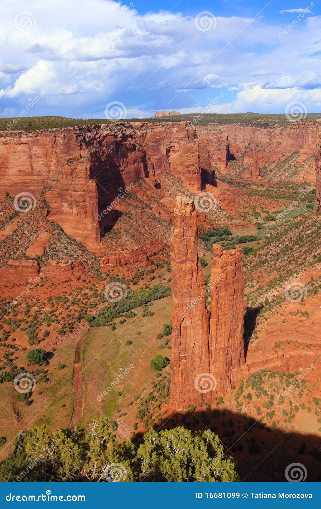 Spider Rock stock image. Image of canyon, service, drive - 16681099
