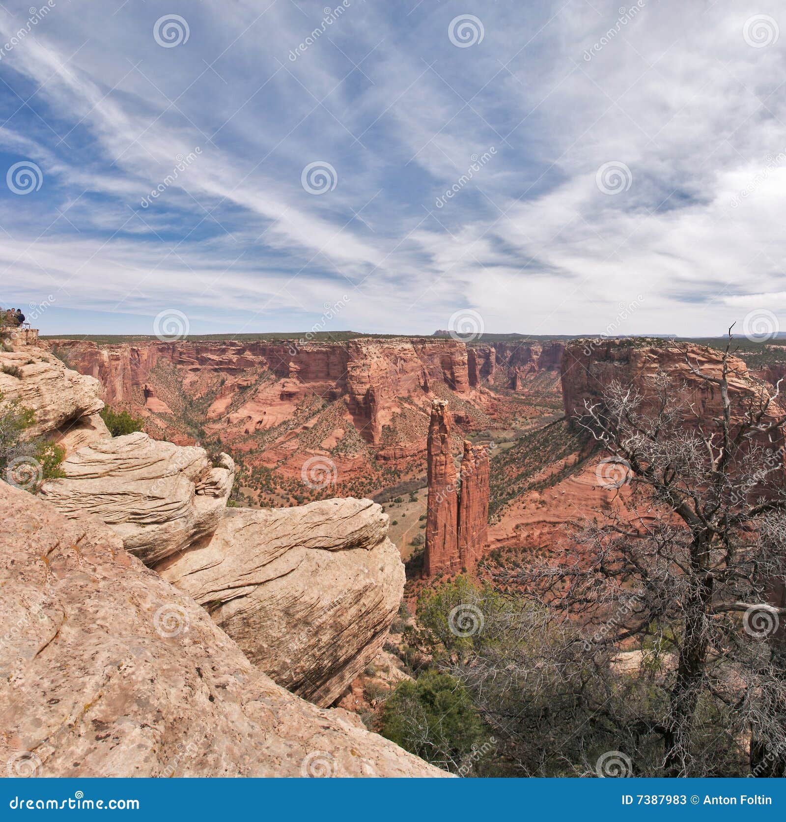 Spider Rock stock image. Image of rocks, column, national - 7387983