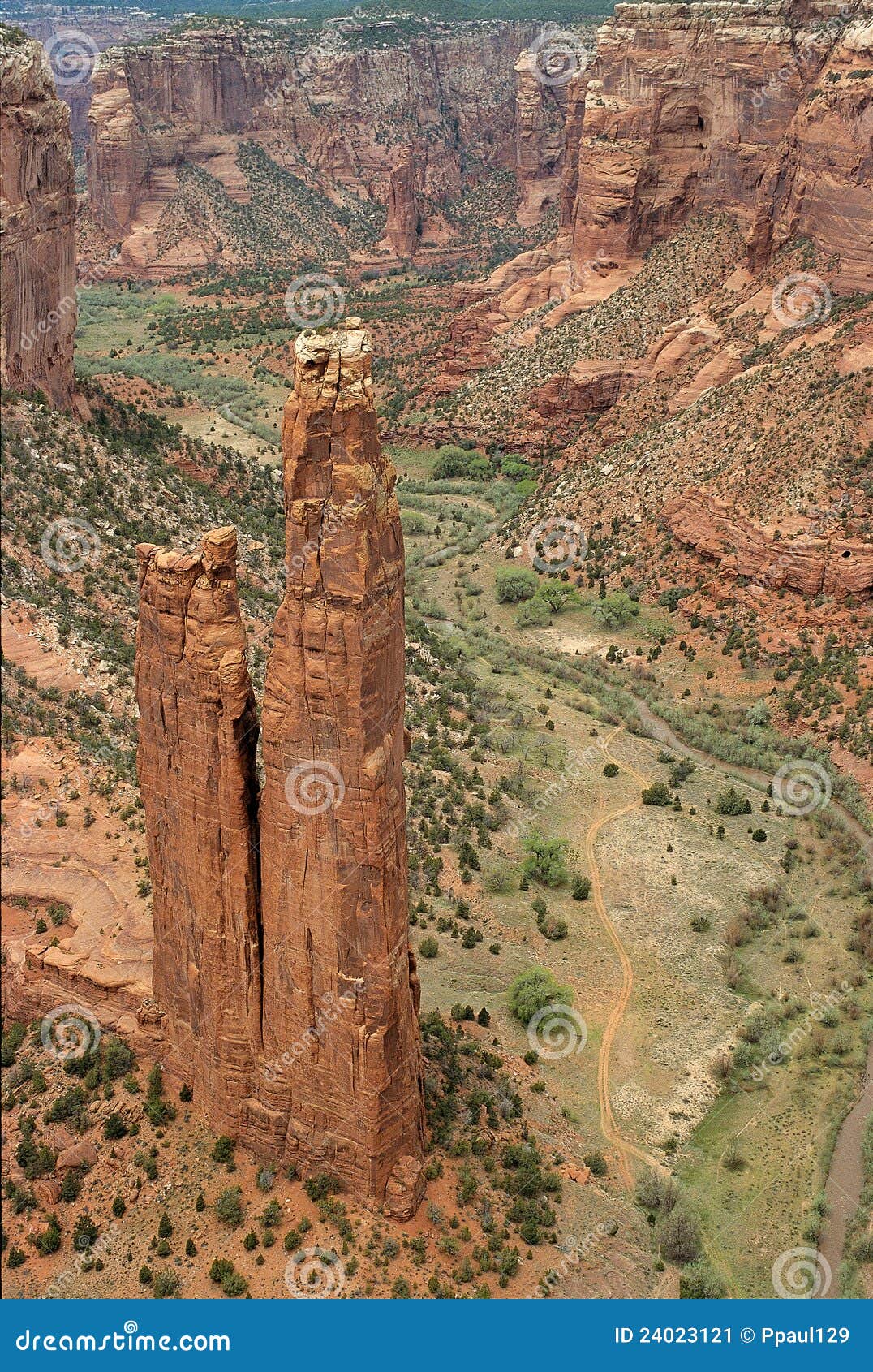 Spider Rock, Canyon De Chelly Stock Image - Image of northern, arizona ...