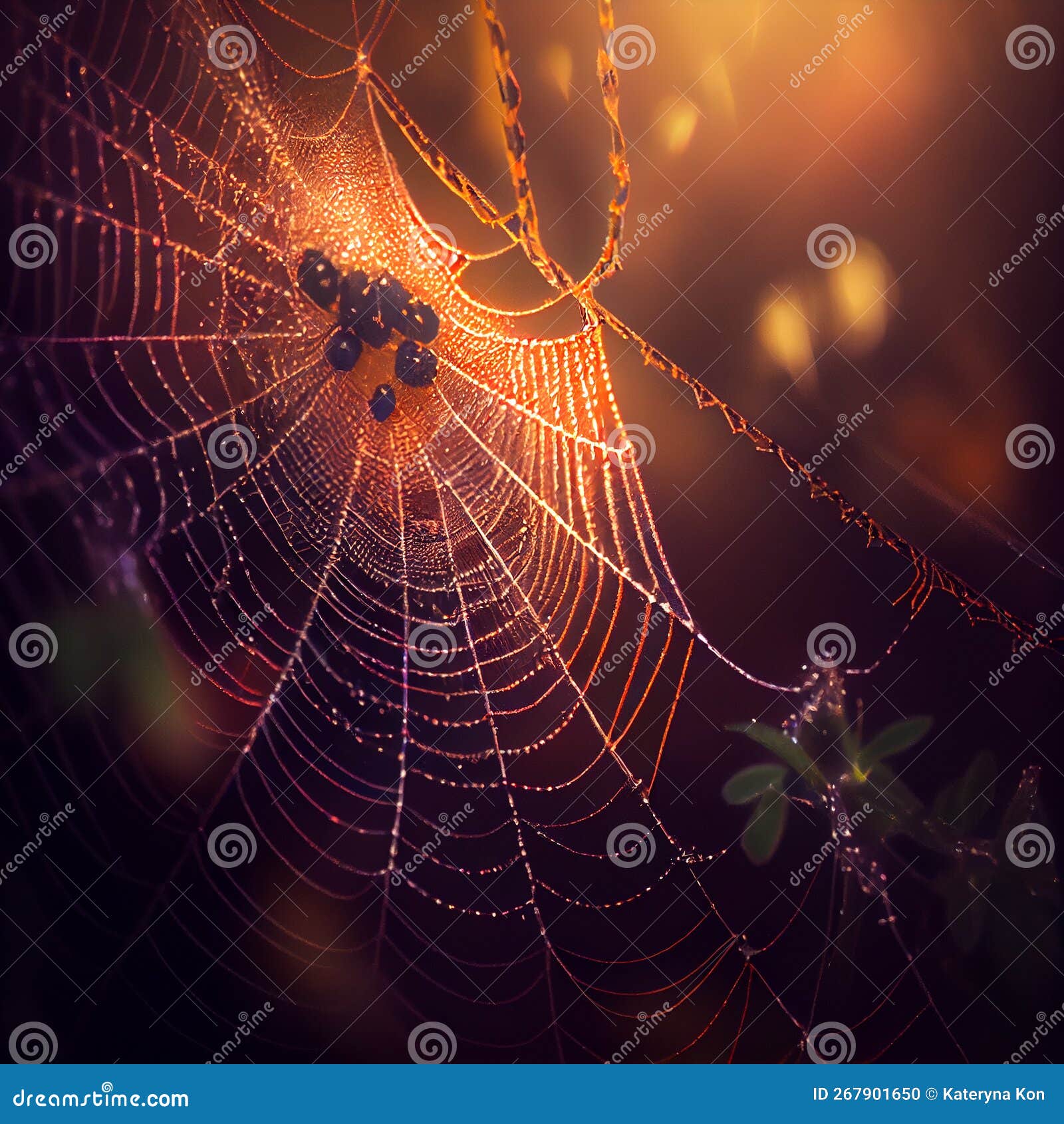 A Spider S Web, the Delicate Strands and Intricate Patterns Captured in ...