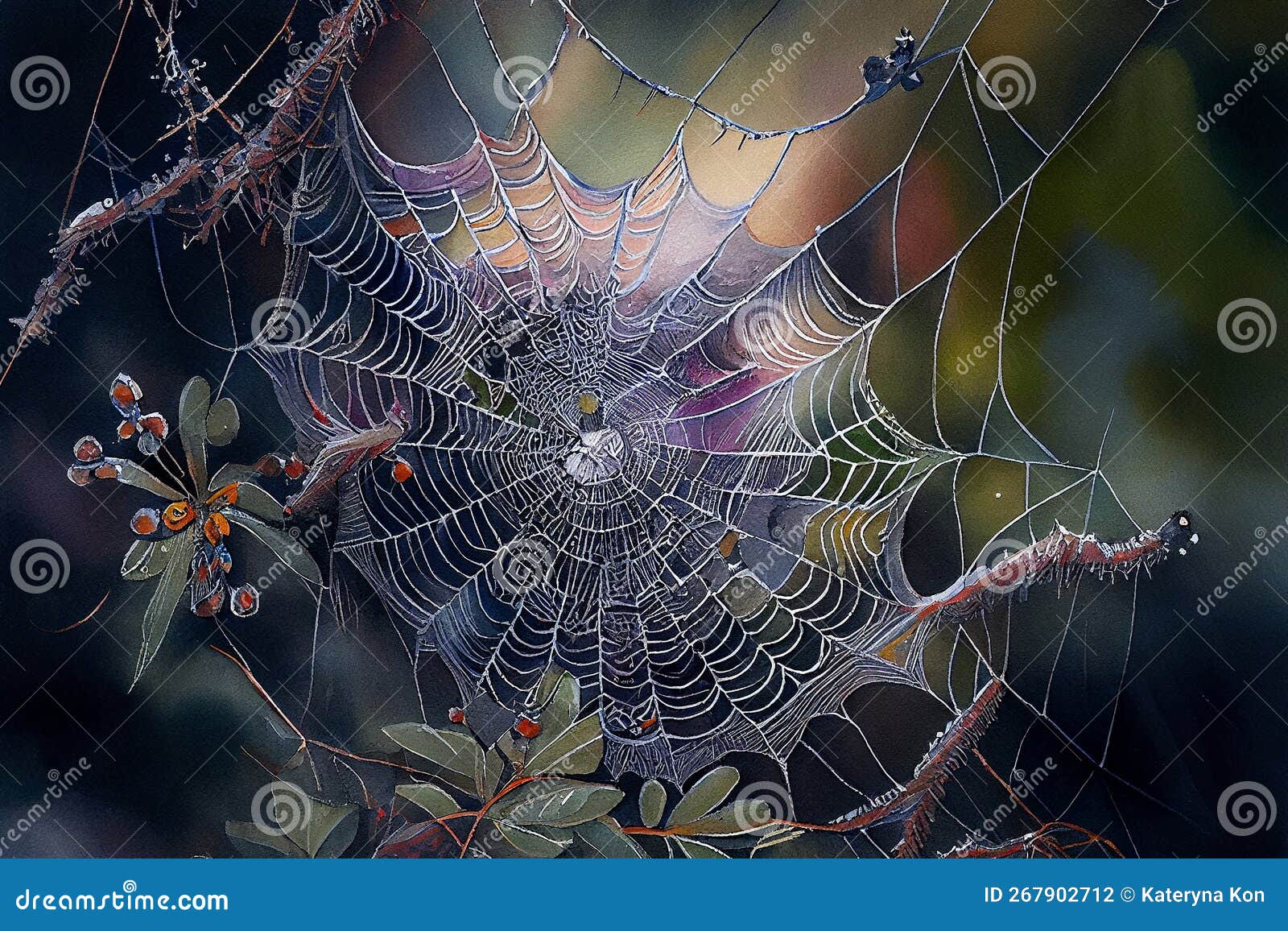 A Spider S Web, the Delicate Strands and Intricate Patterns Captured in ...
