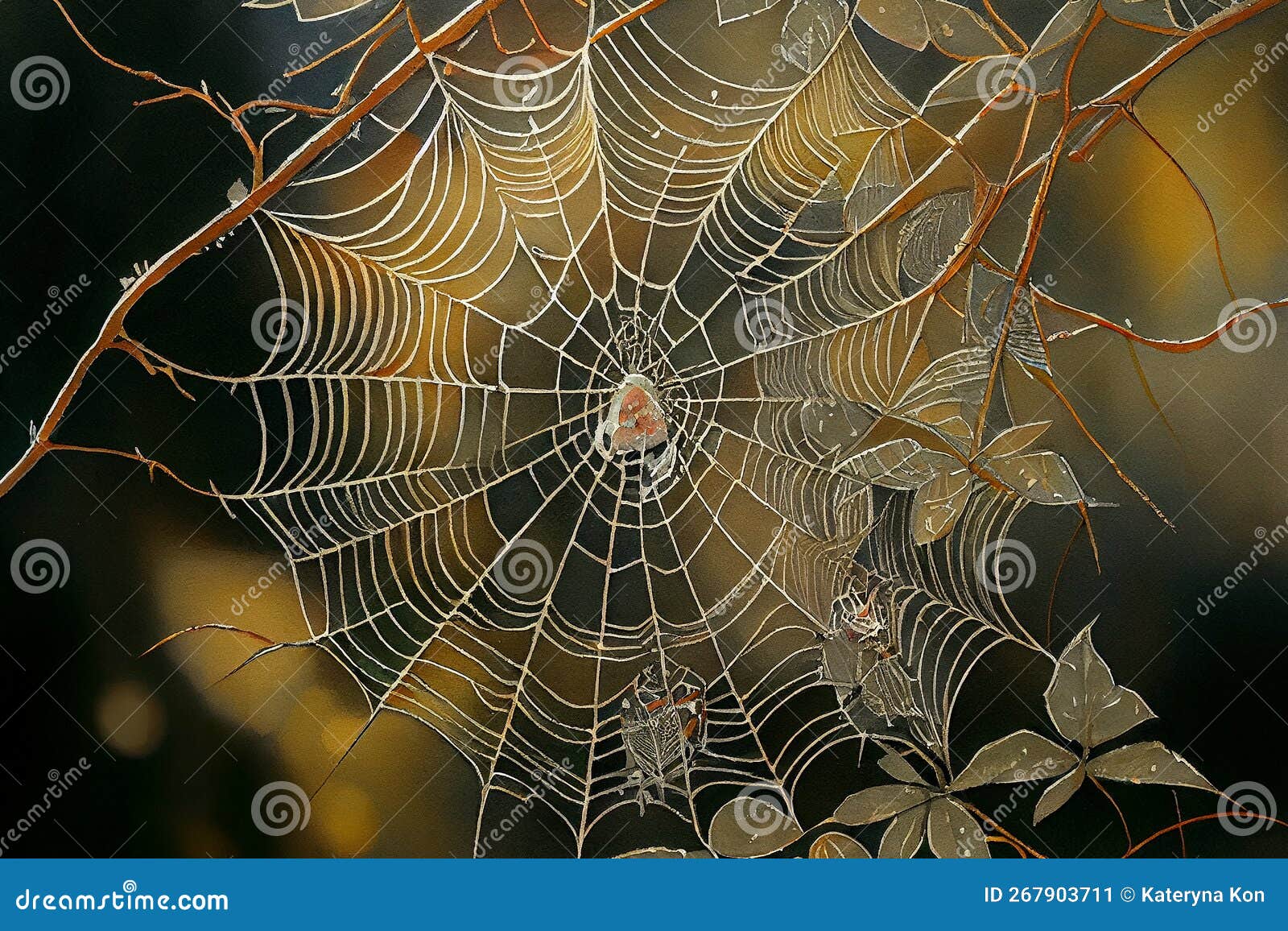 A Spider S Web, the Delicate Strands and Intricate Patterns Captured in ...