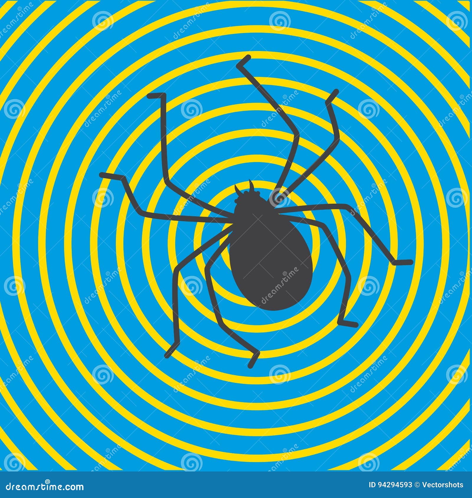 Spider Shape Vector Background Stock Vector - Illustration of arachnid ...