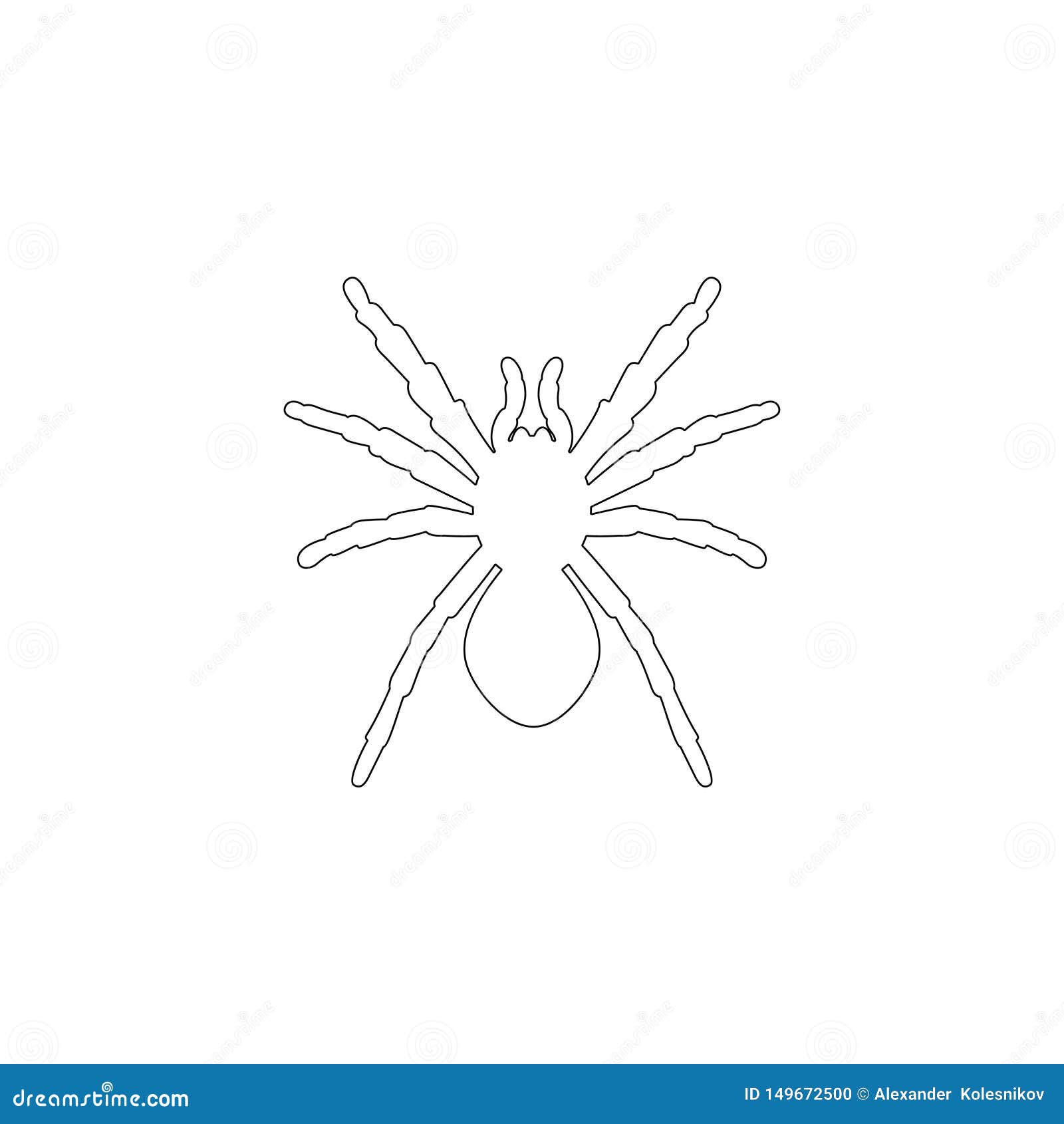 Spider. flat vector icon stock vector. Illustration of cartoon - 149672500