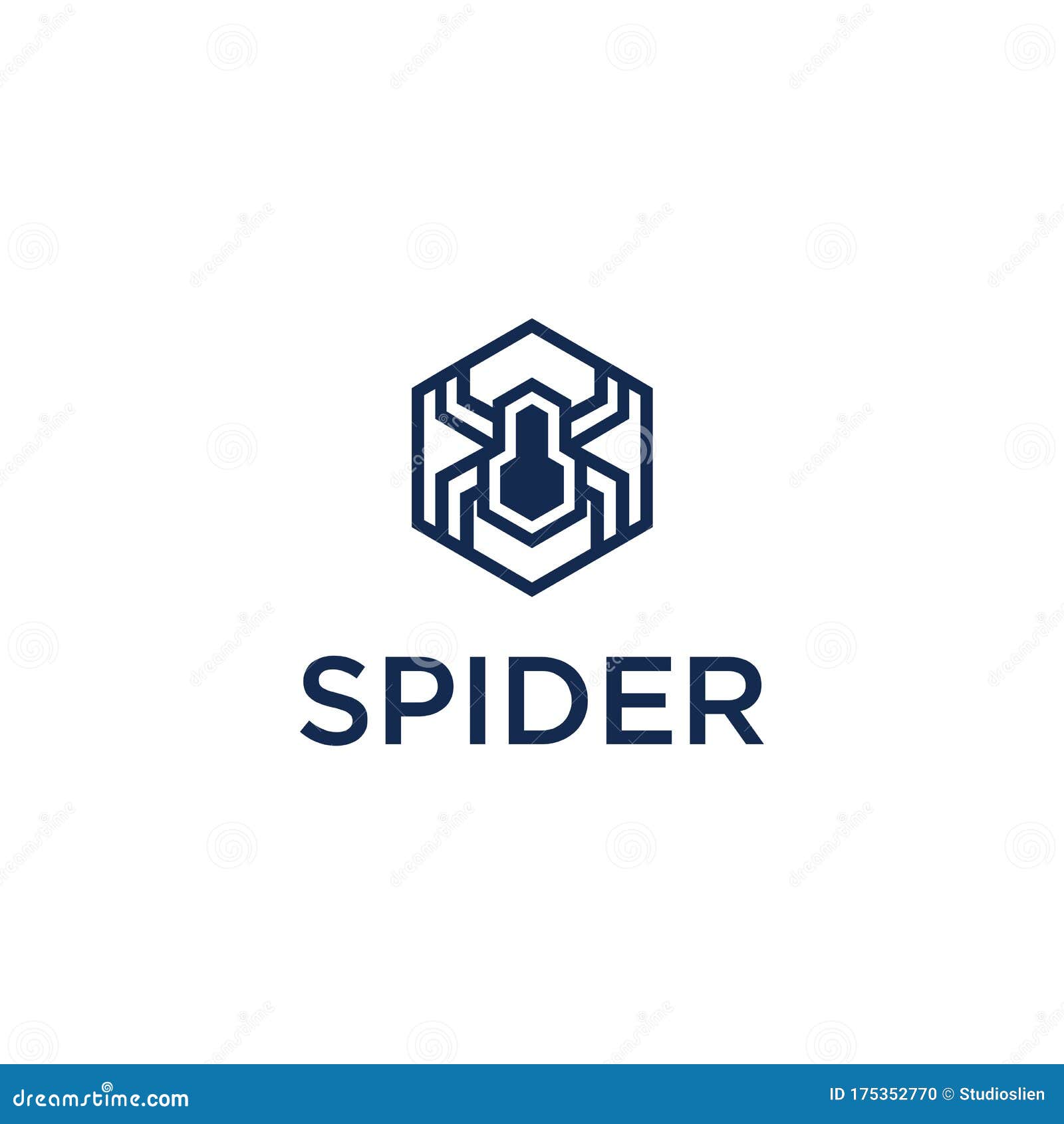 Spider tech logos stock vector. Illustration of sign - 175352770