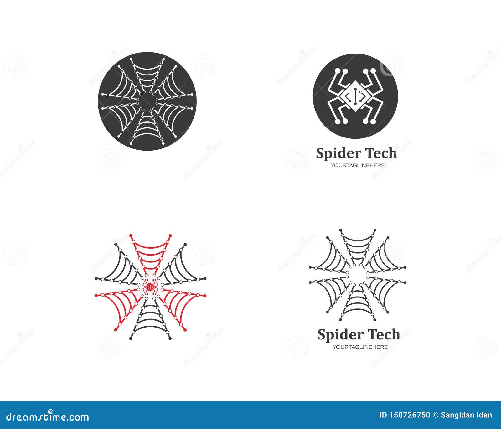 Spider Technology Logo Vector Icon Illustration Stock Vector ...