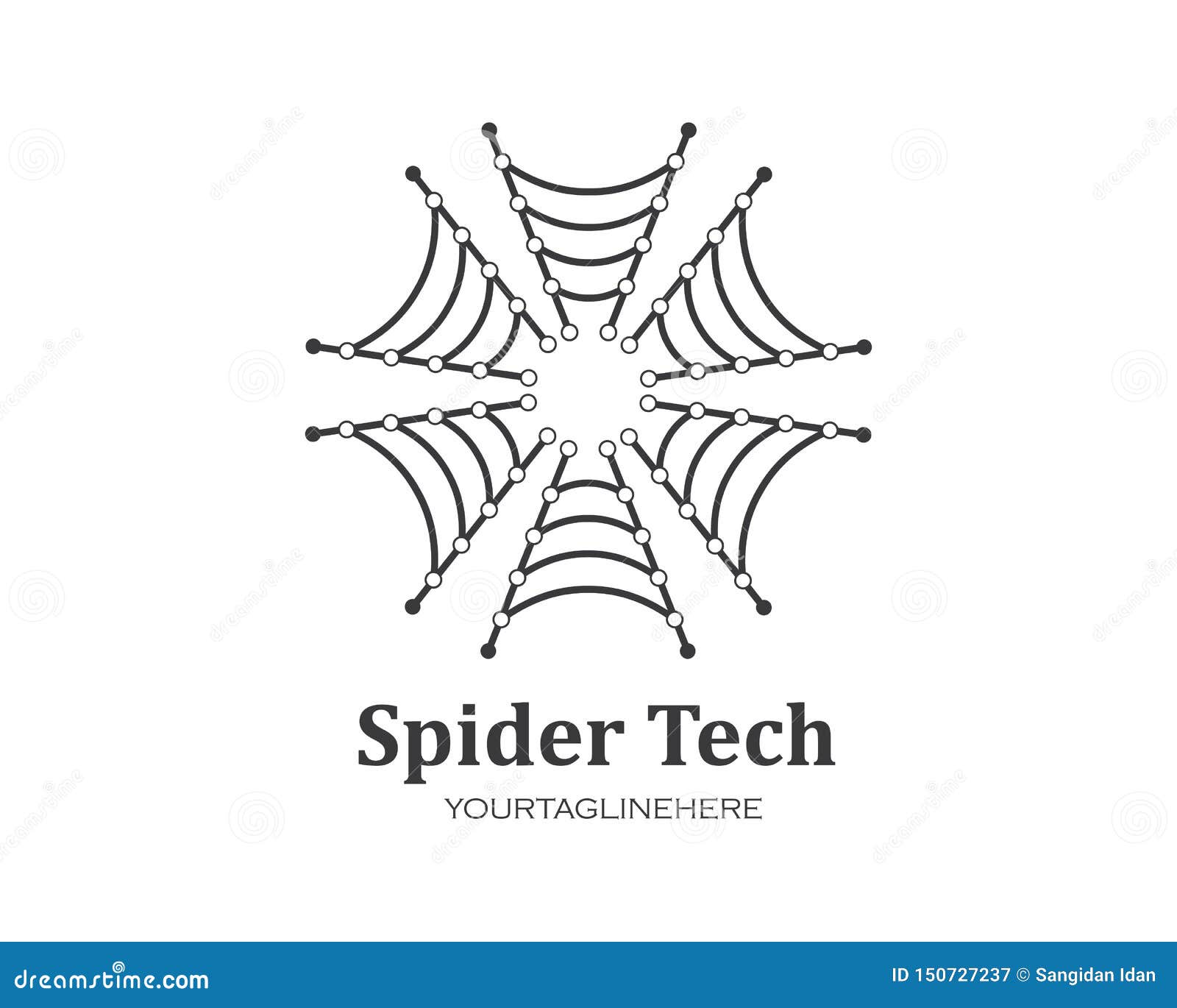 Spider Technology Logo Vector Icon Illustration Stock Vector ...