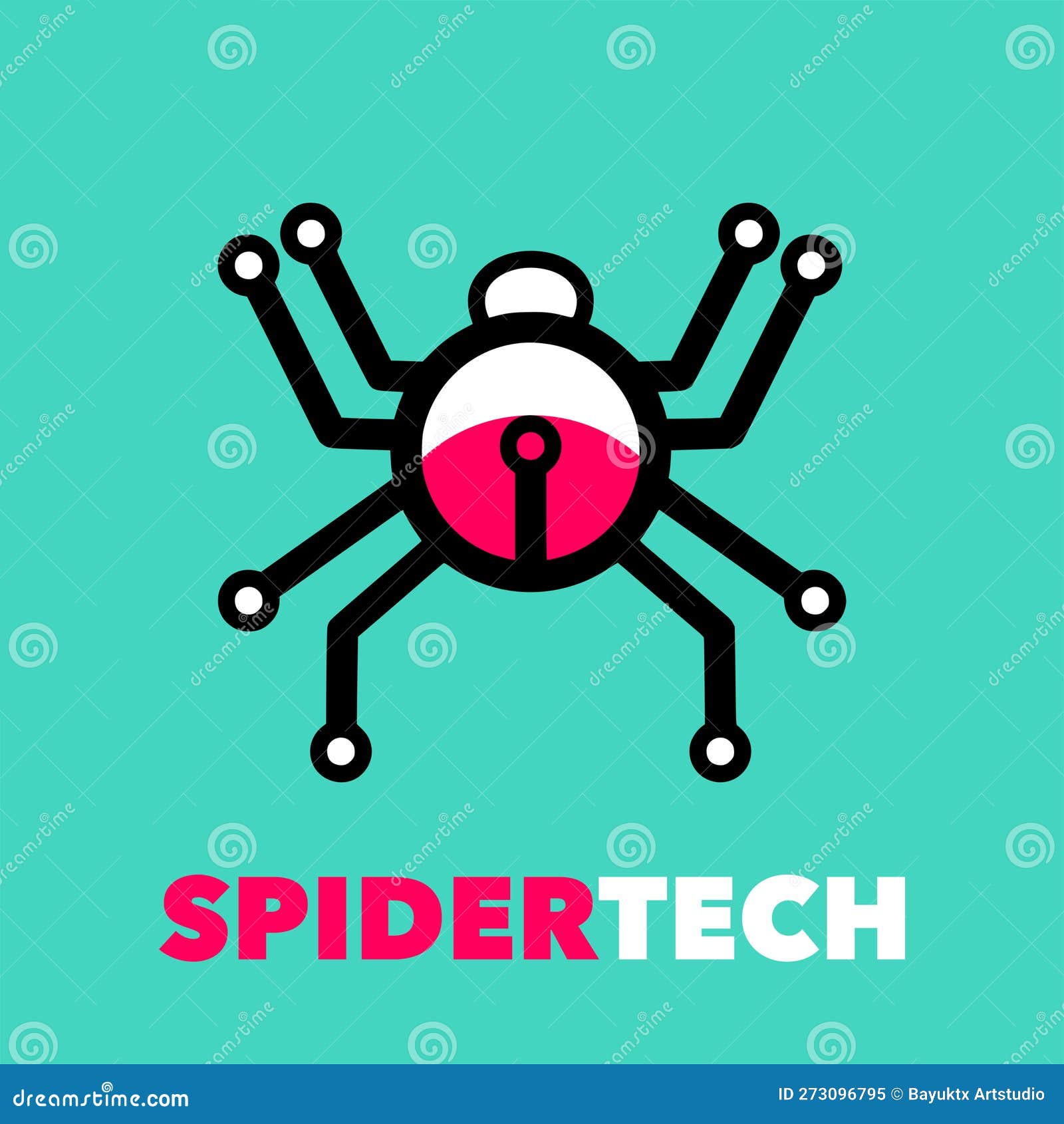 Spider technology stock vector. Illustration of drawing - 273096795