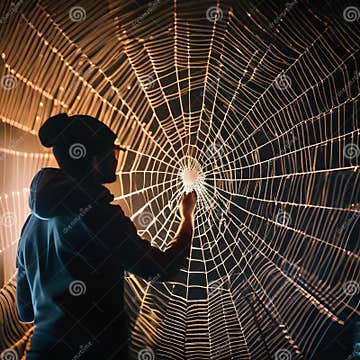 A Spider Weaving a Digital Web Pattern on a Touchscreen Using Its Legs3 ...