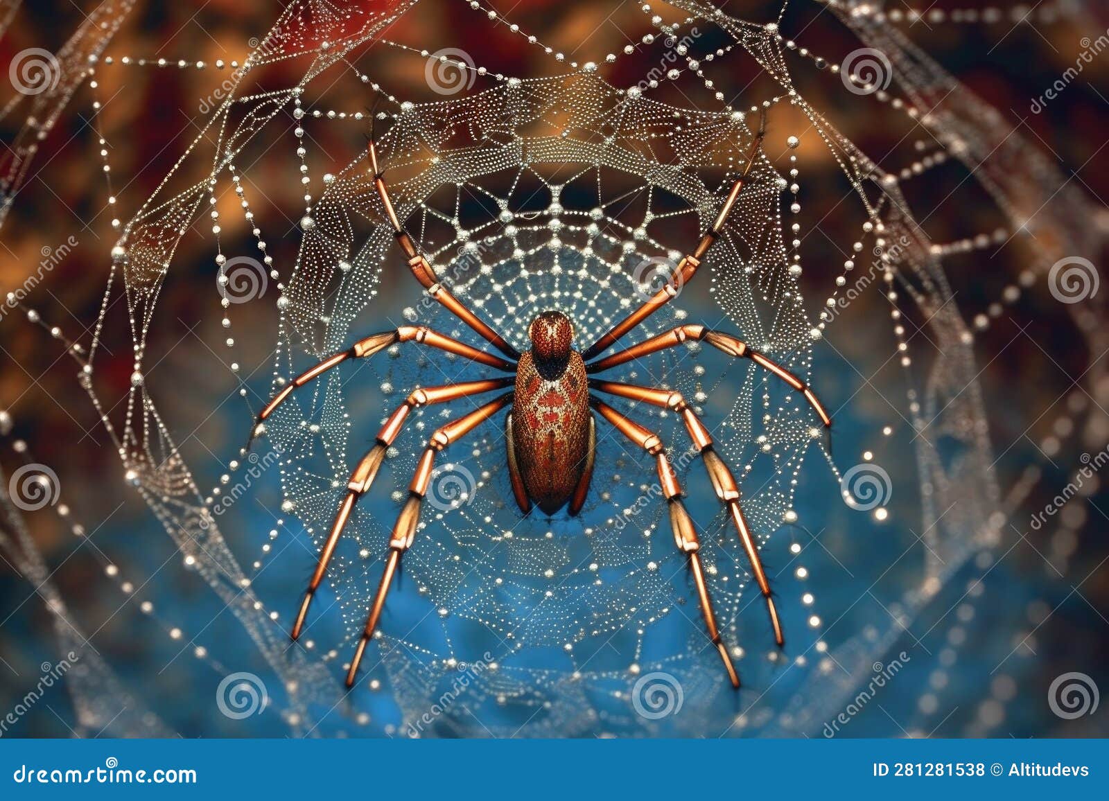 A Spider Weaving Its Intricate Web Pattern Stock Illustration ... A Spider Weaving Its Intricate Web Pattern Stock Illustration ...