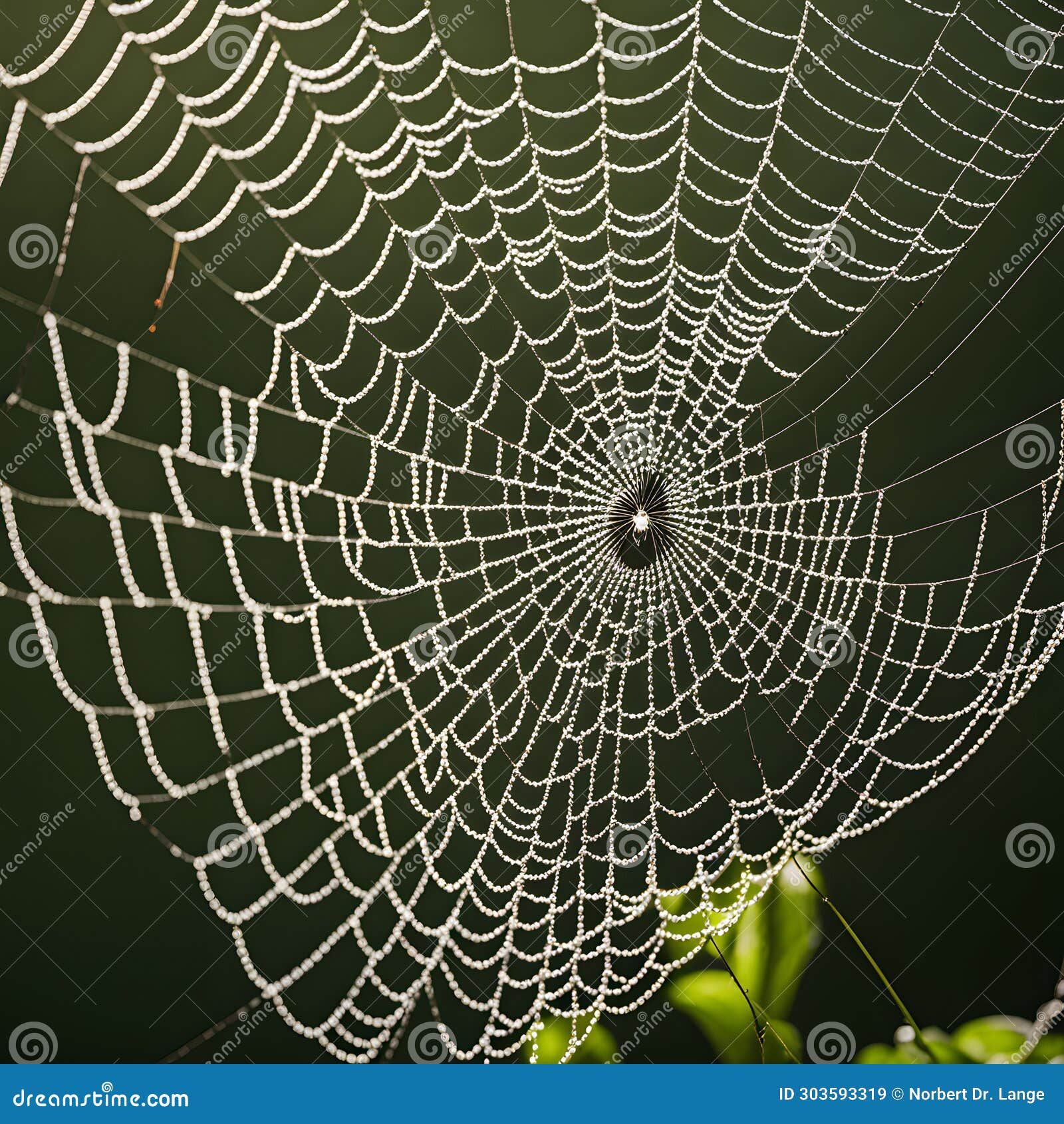 Spider web, ai-generatet stock illustration. Illustration of closeup ...