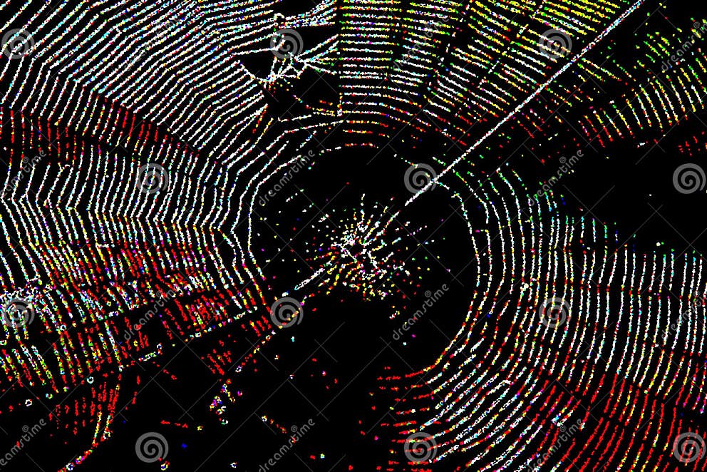 Spider web in back light stock illustration. Illustration of still ...