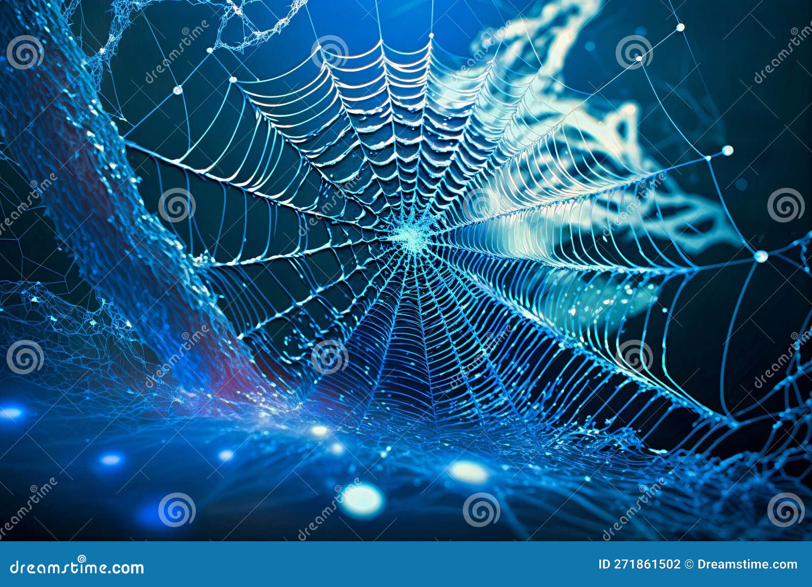 Realistic Stretched Spider Web Set. Cobweb Illustration Stock ...