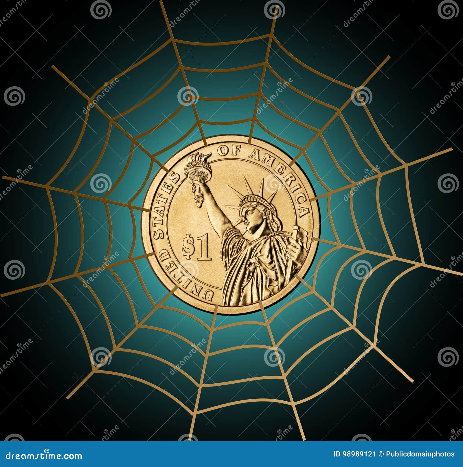 Spider Web, Circle, Invertebrate, Line Picture. Image: 98989121