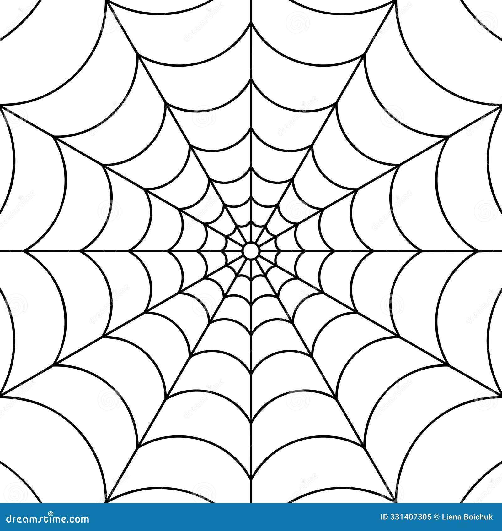 Spider Web, Cobweb Net Pattern, Black and White Vector Background Stock ...