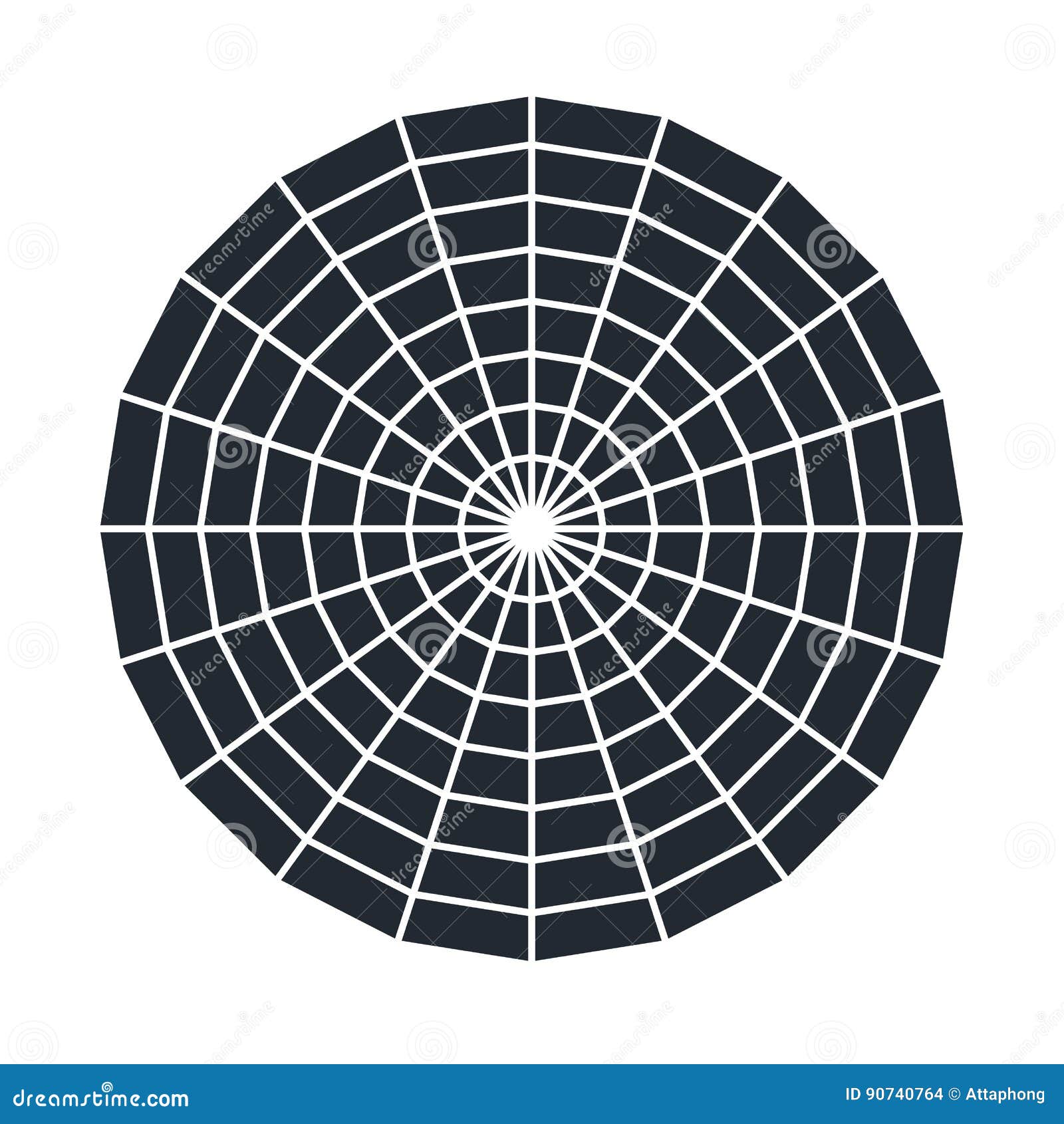 Spider Web - Cobweb Vector on White Background - Illustration Stock ...