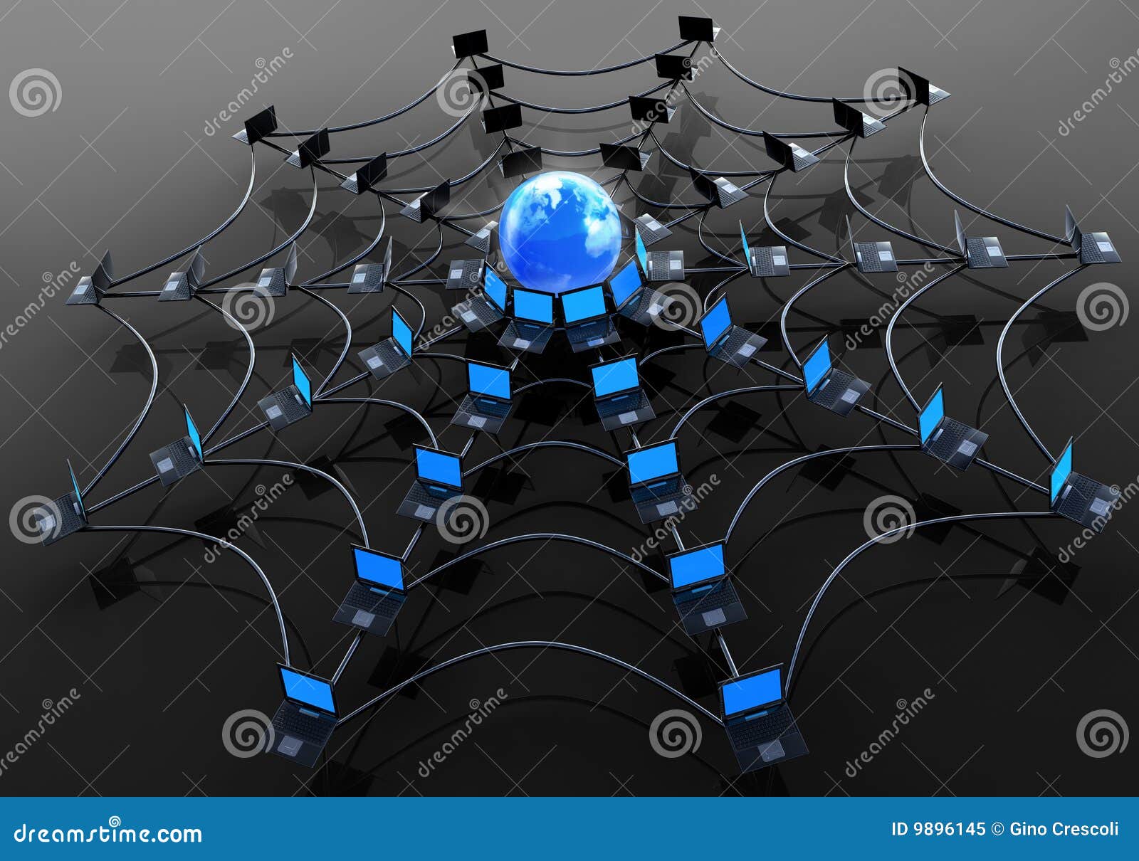 Spider web concept stock illustration. Illustration of mail - 9896145