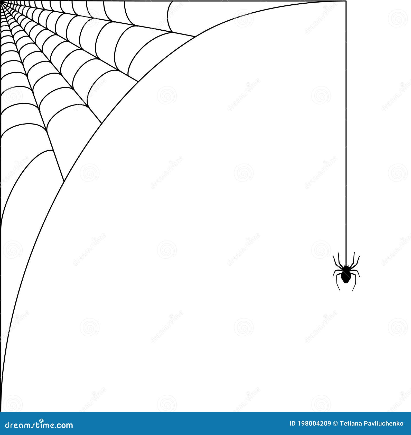 Spider web concept stock vector. Illustration of helloween - 198004209