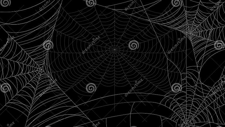Spider Web on Dark Background Halloween Design Elements Spooky Scary ...