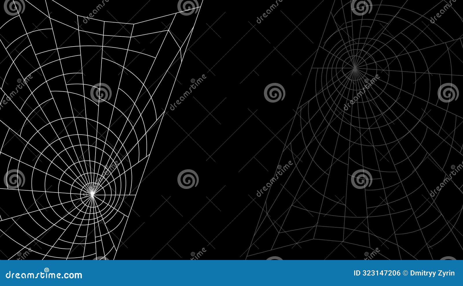 Spider Web on Dark Background Halloween Design Elements Spooky Scary ...