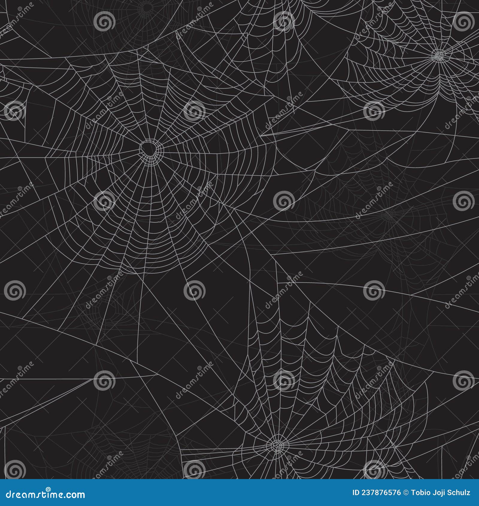 Seamless Spider Web Pattern Stock Vector - Illustration of spiderweb ...