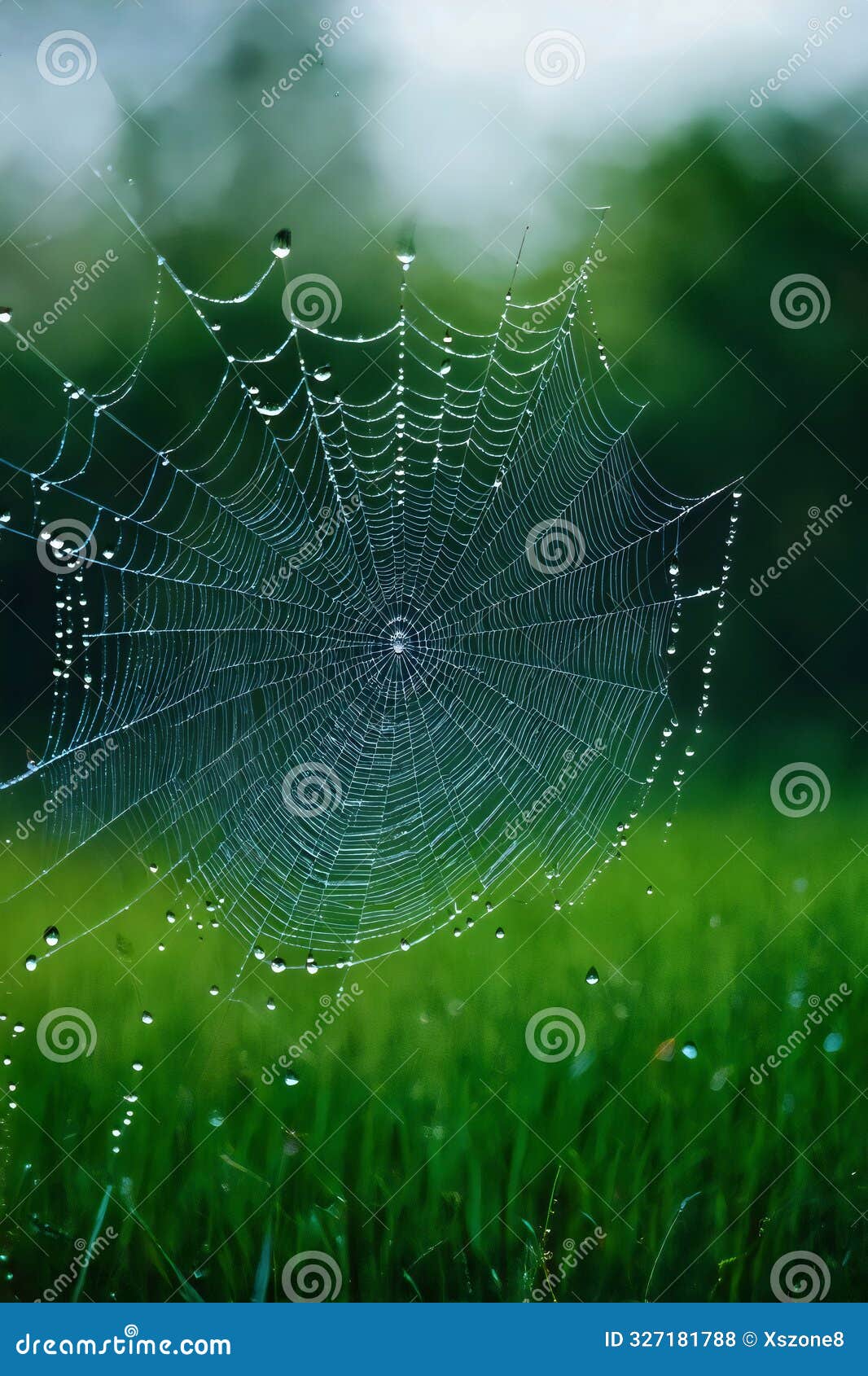 Spider Web with Dewdrops Minimalist Composition, Natural Textures Stock ...