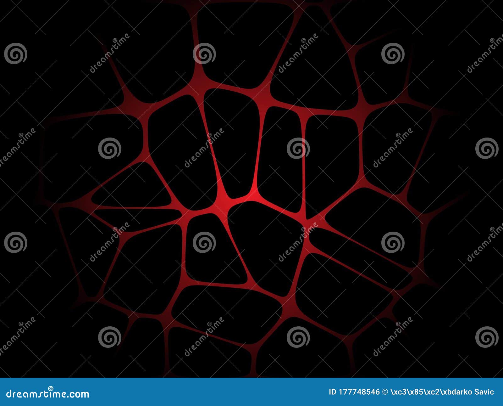 Spider Web Effect Background Black Red Stock Vector - Illustration of ...