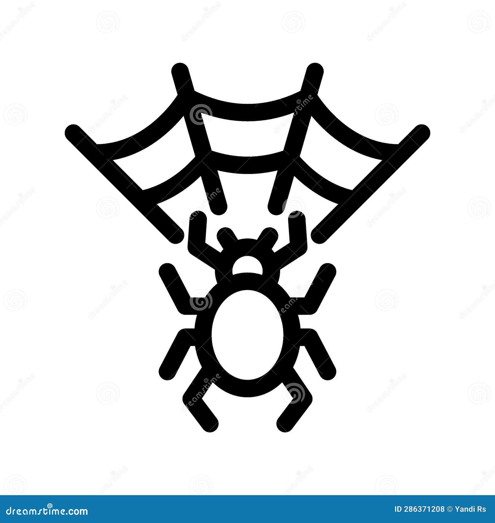 Spider Web Icon Vector Symbol Design Illustration Stock Vector ...