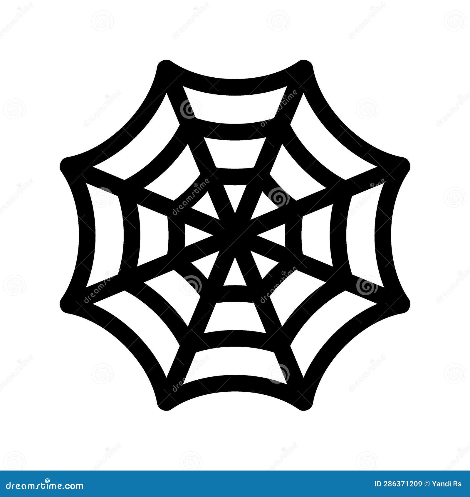 Spider Web Icon Vector Symbol Design Illustration Stock Vector ...