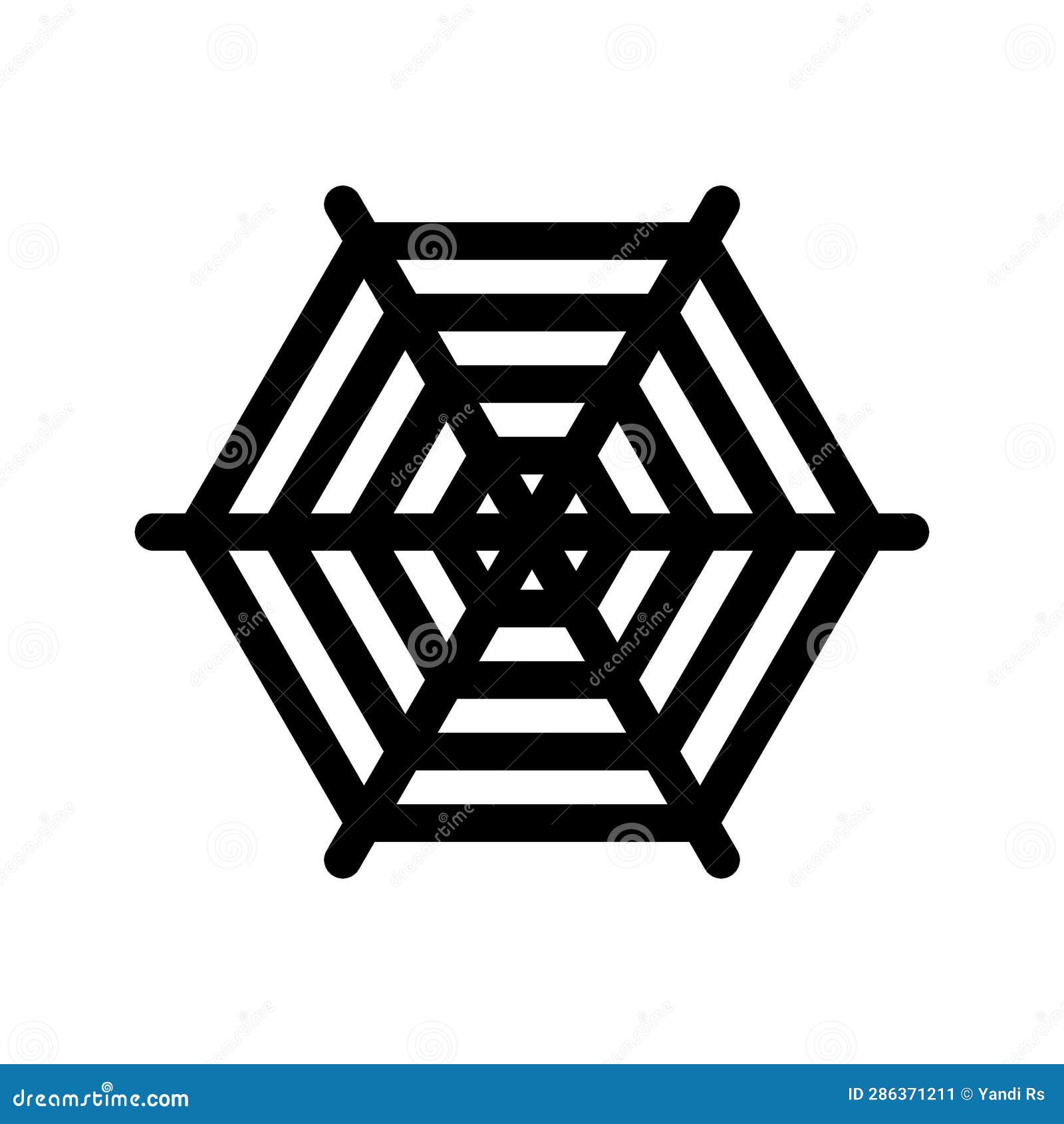 Spider Web Icon Vector Symbol Design Illustration Stock Vector ...