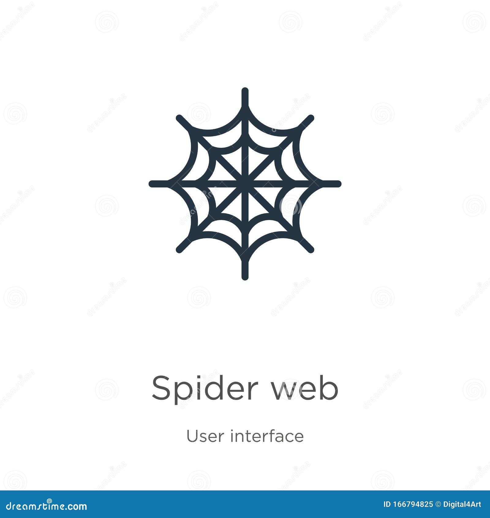 Spider Web Icon Vector. Trendy Flat Spider Web Icon from Web Navigation ...