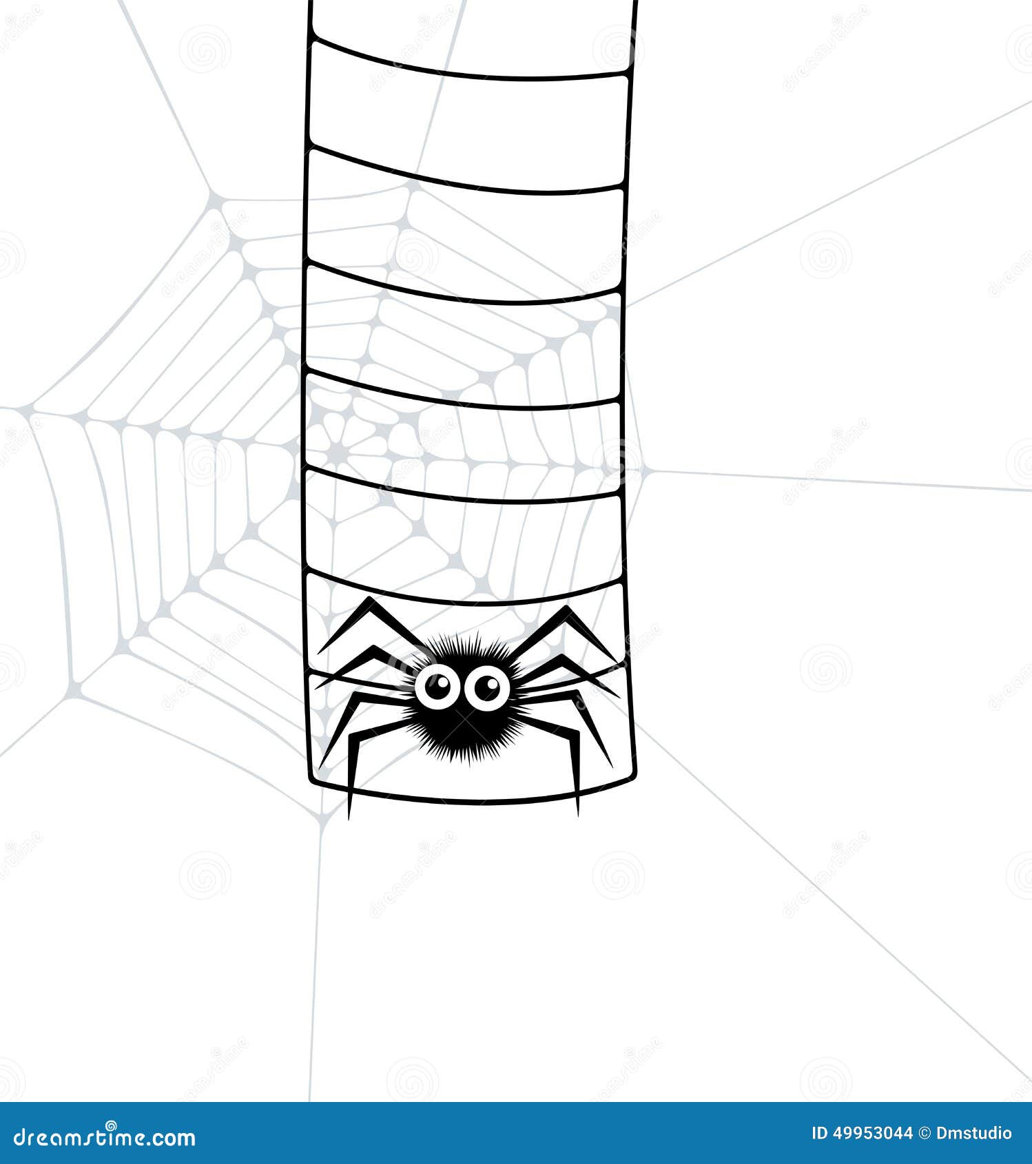 Spider and Web Ladder, Vector Stock Vector - Illustration of innovation ...