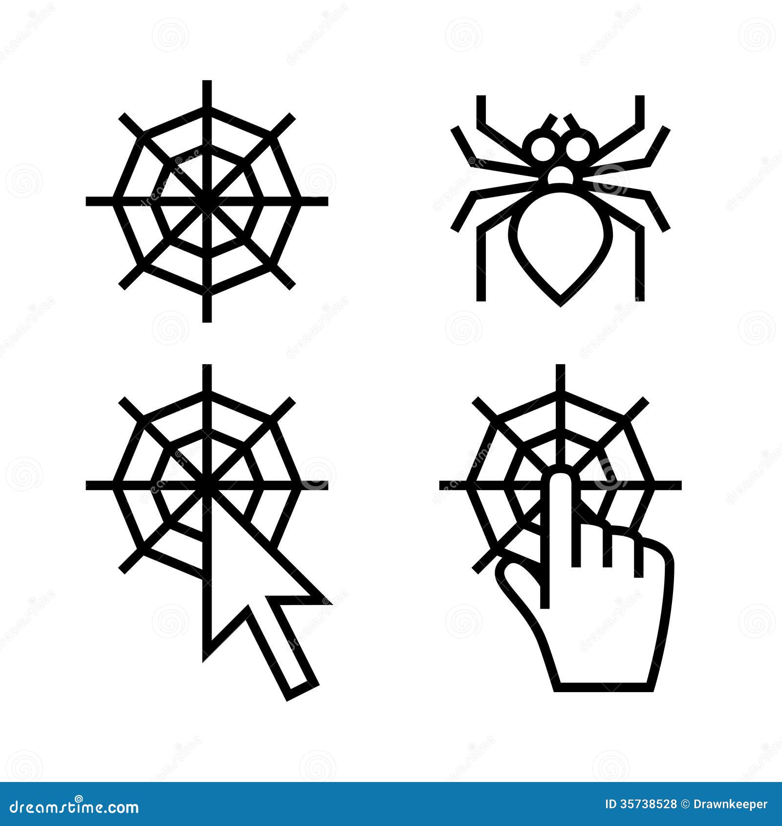 Cursor Spider Royalty-Free Stock Image | CartoonDealer.com #35935468