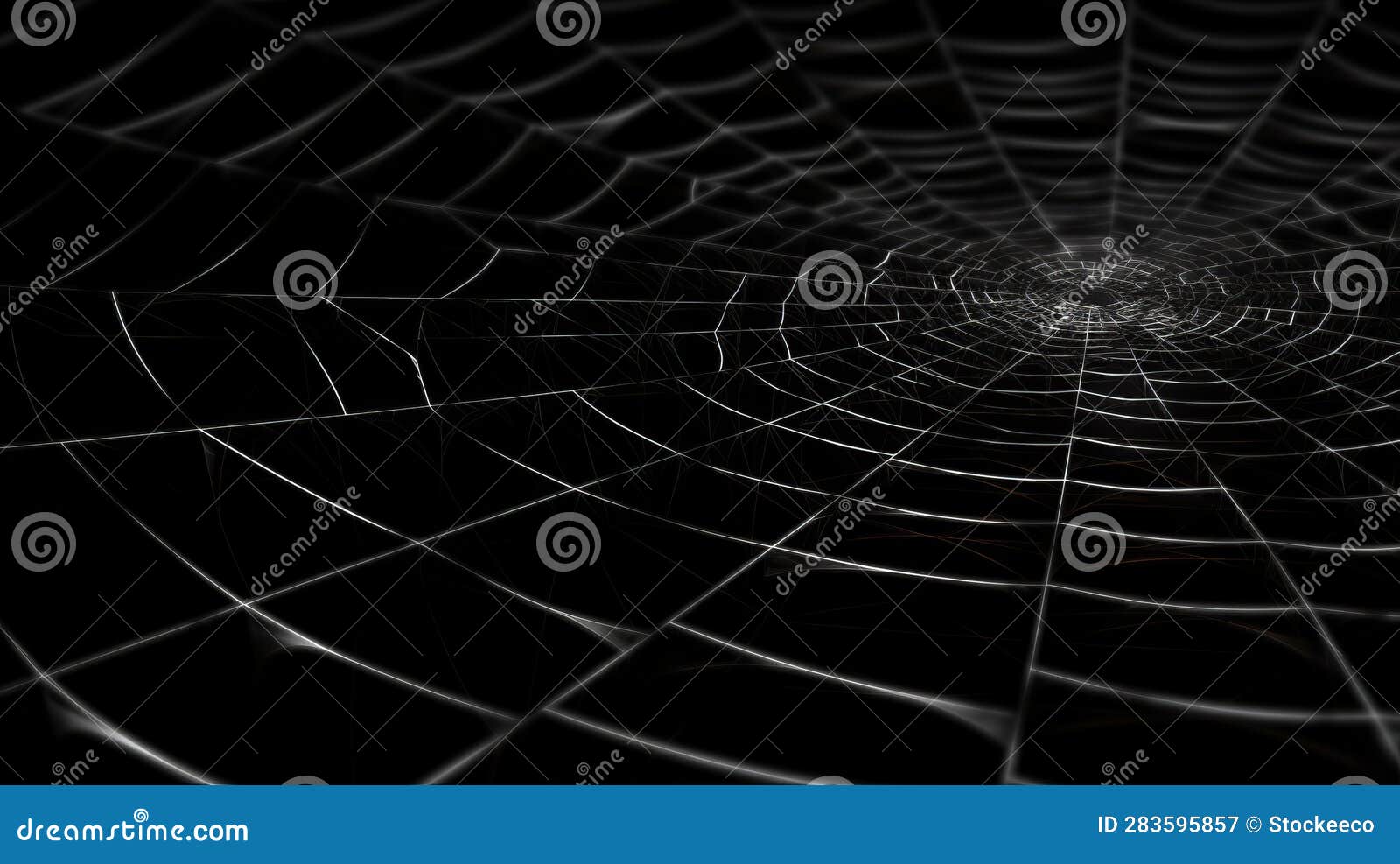 Hd Black Spider Web on Black Background Stock Illustration ...