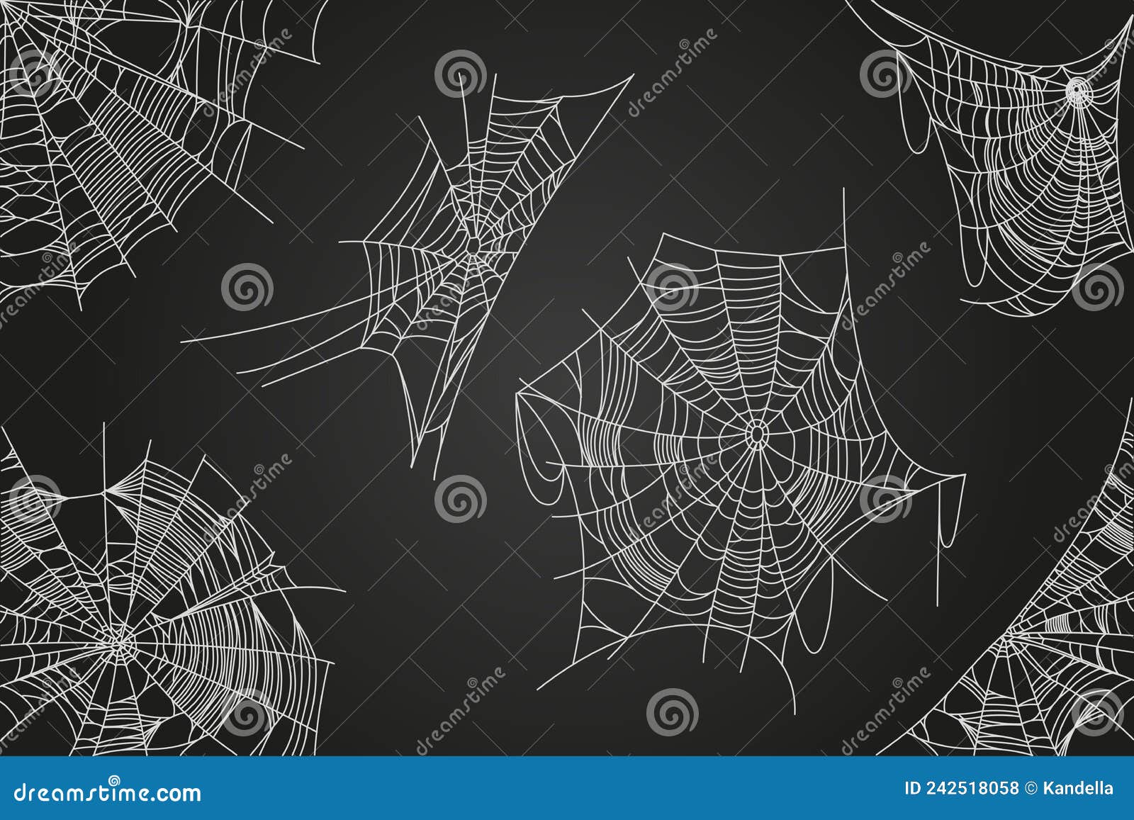Spider web parts stock vector. Illustration of cobweb - 242518058