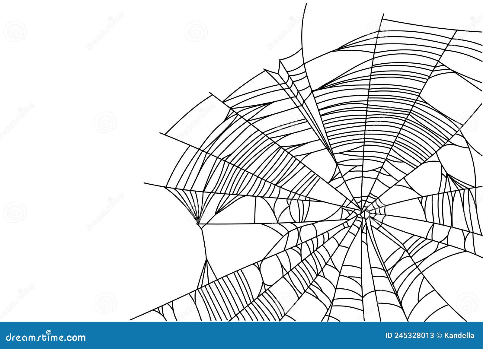 Spider web parts stock vector. Illustration of horror - 245328013