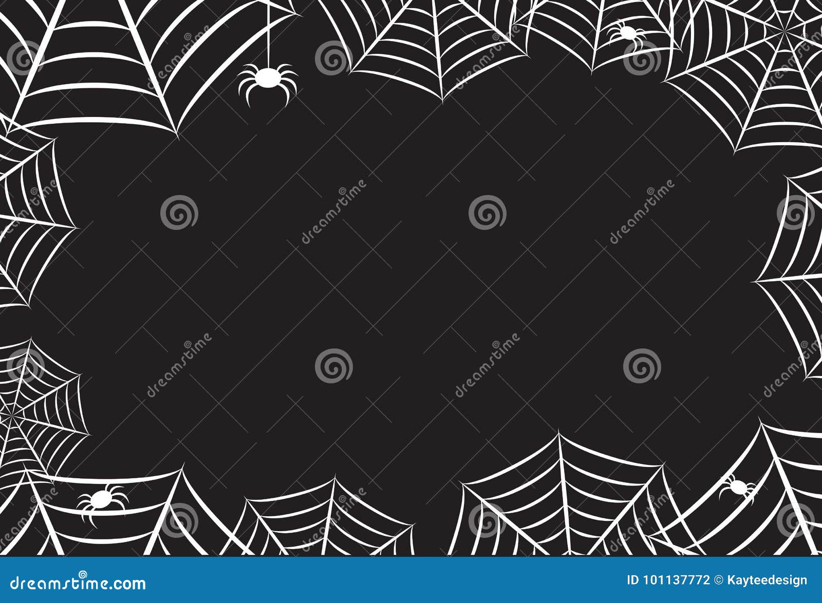 Spider Web Reverse Frame Border Background 1 Stock Vector ...