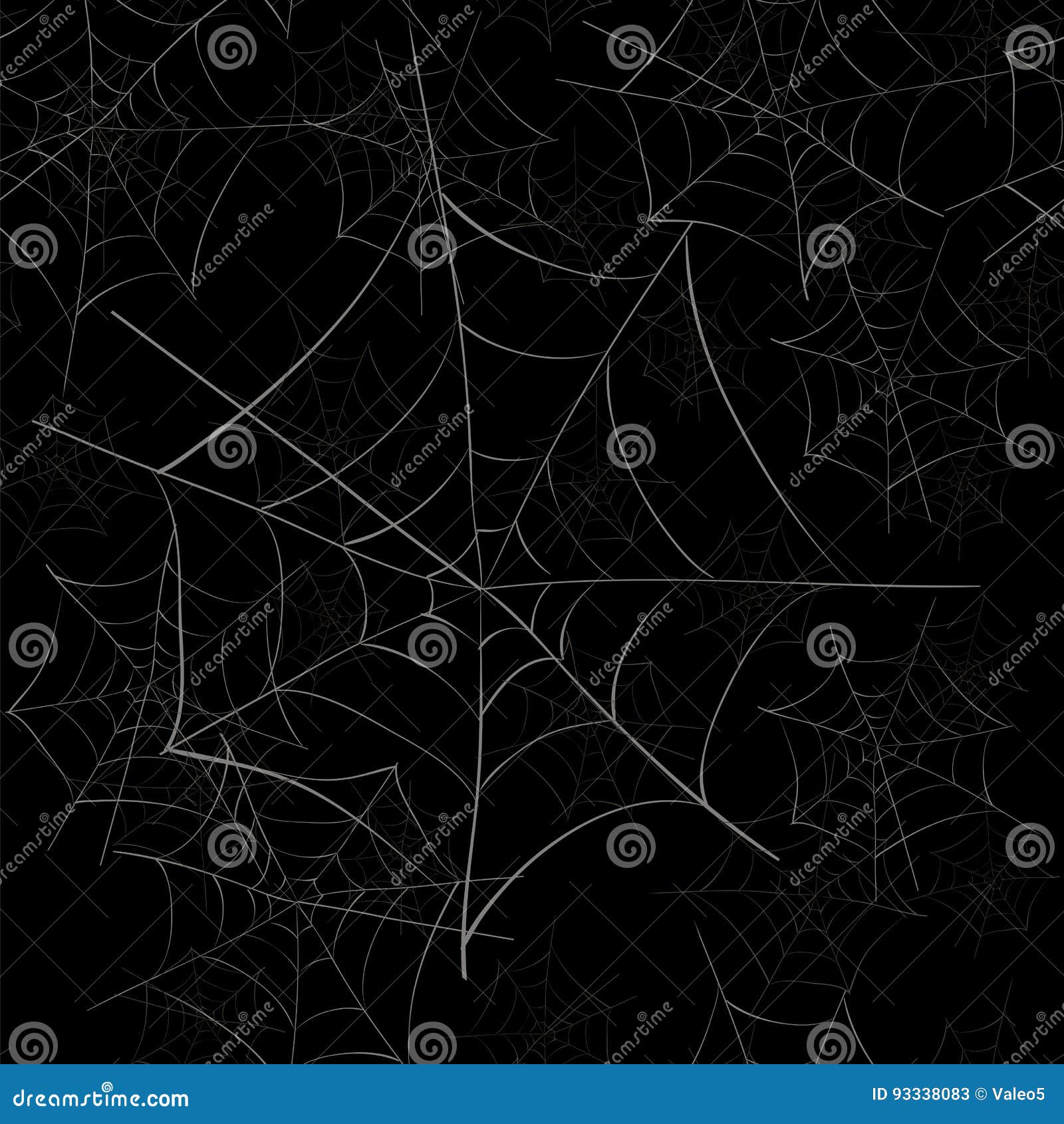 Spider Web Seamless Pattern Stock Vector - Illustration of connection ...
