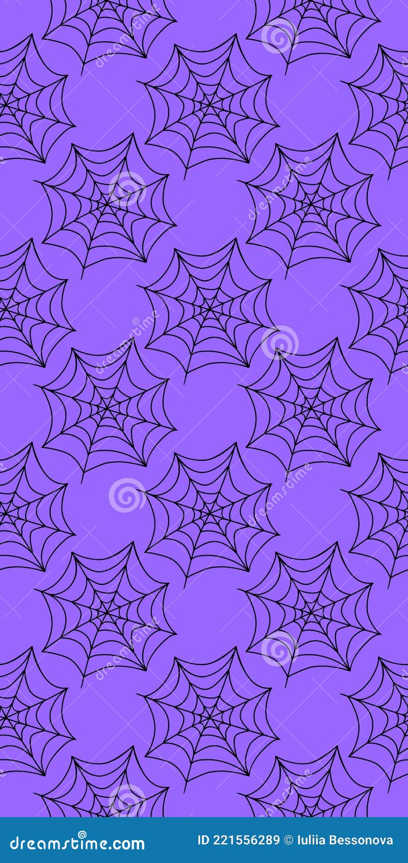 Spider Web Seamless Pattern. Vector Illustration Isolated Stock Vector ...
