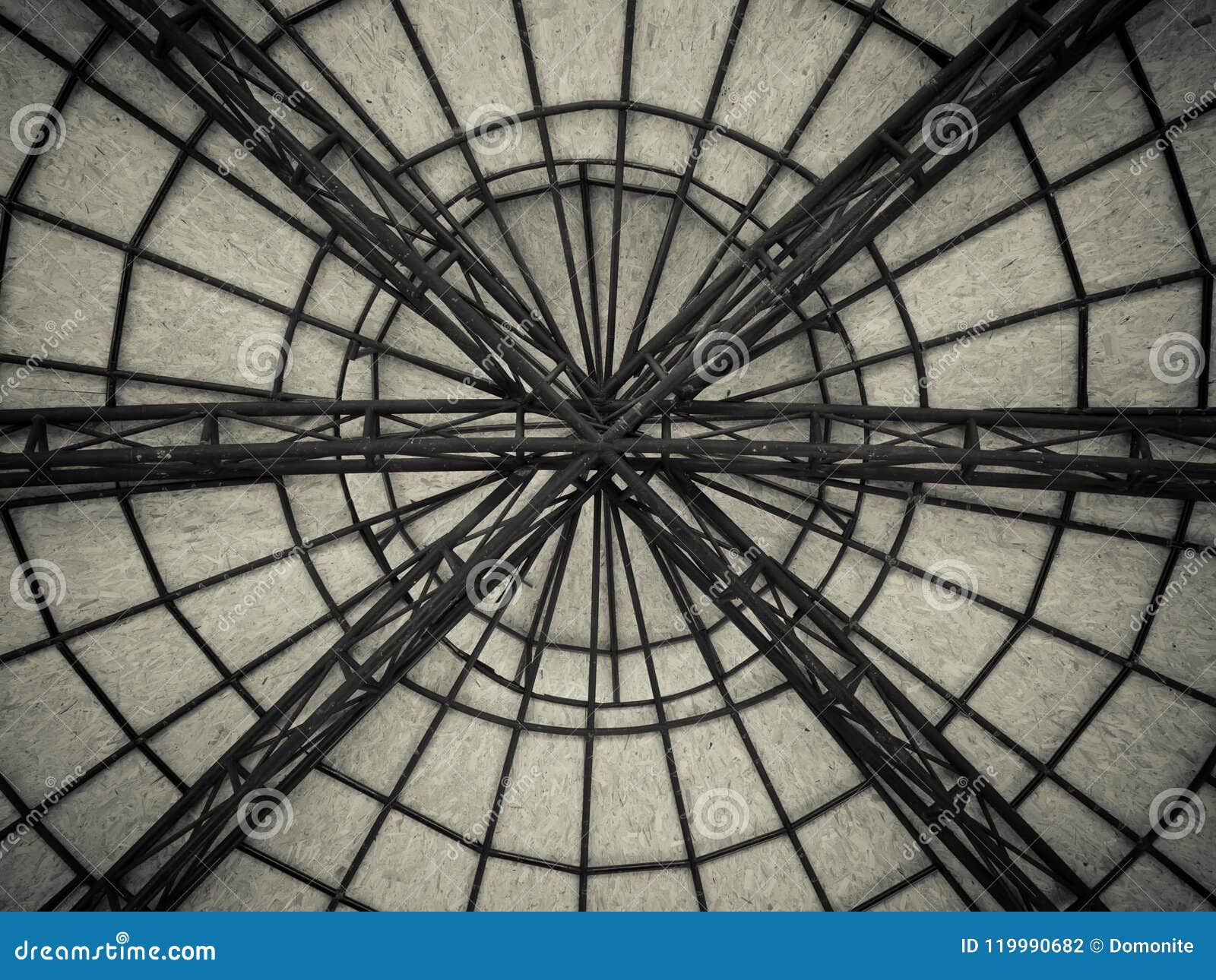 Spider Web Shaped Ceiling Background Stock Photo - Image of building ...